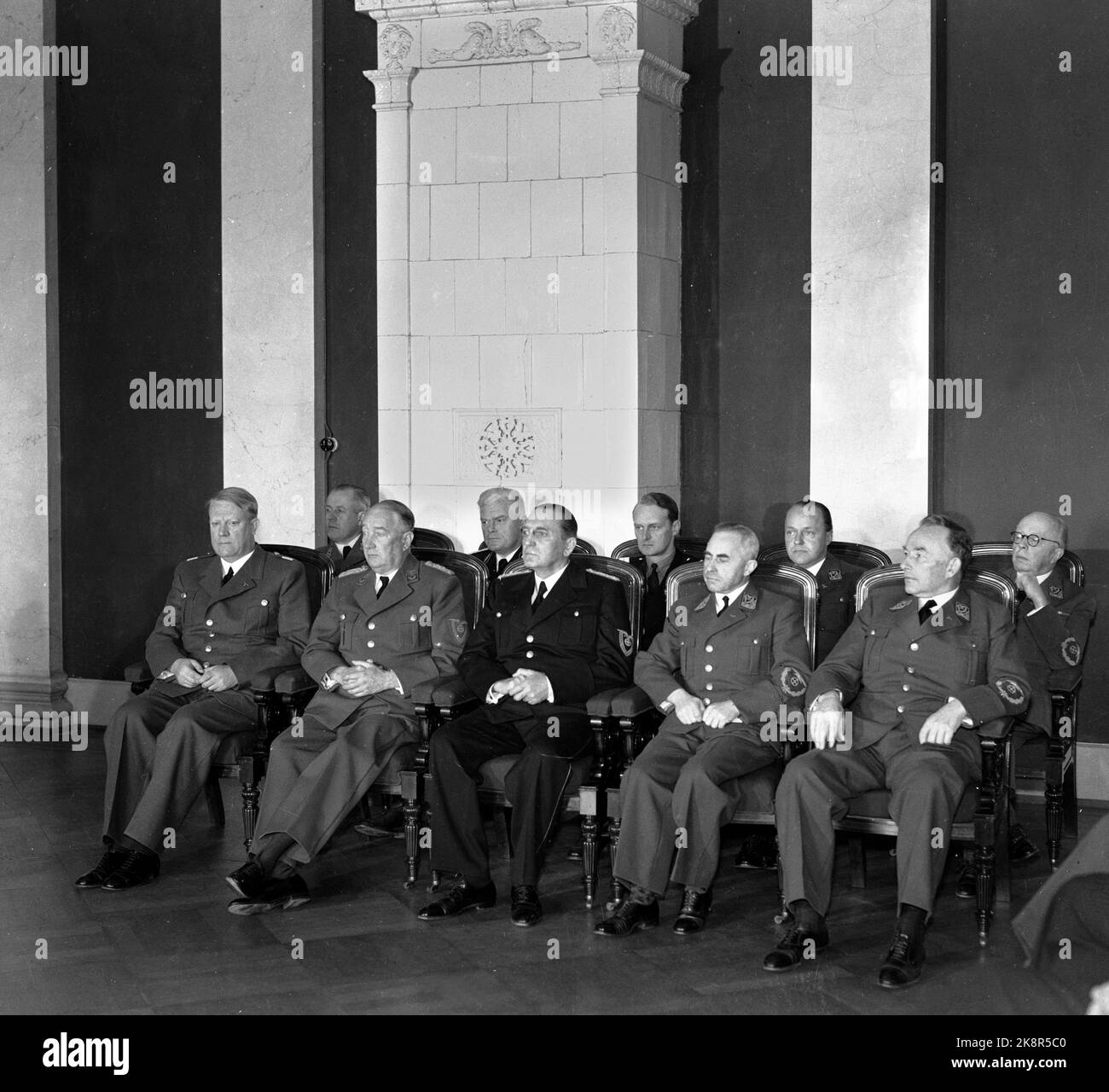 The castle, Oslo September 1943. The driver's at the castle, where ...
