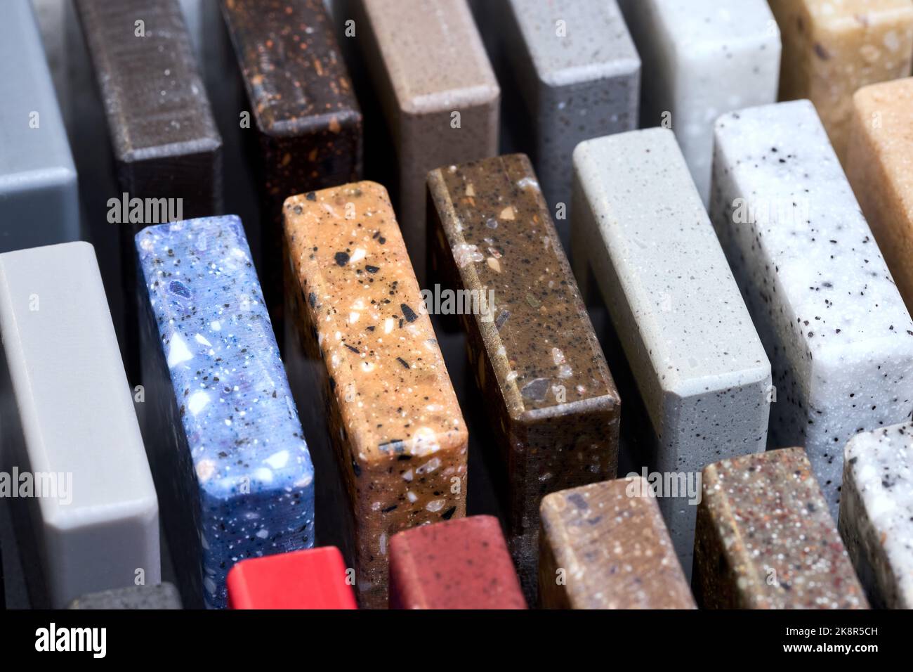 Porcelain multicolored stoneware square long samples as kitchen ...