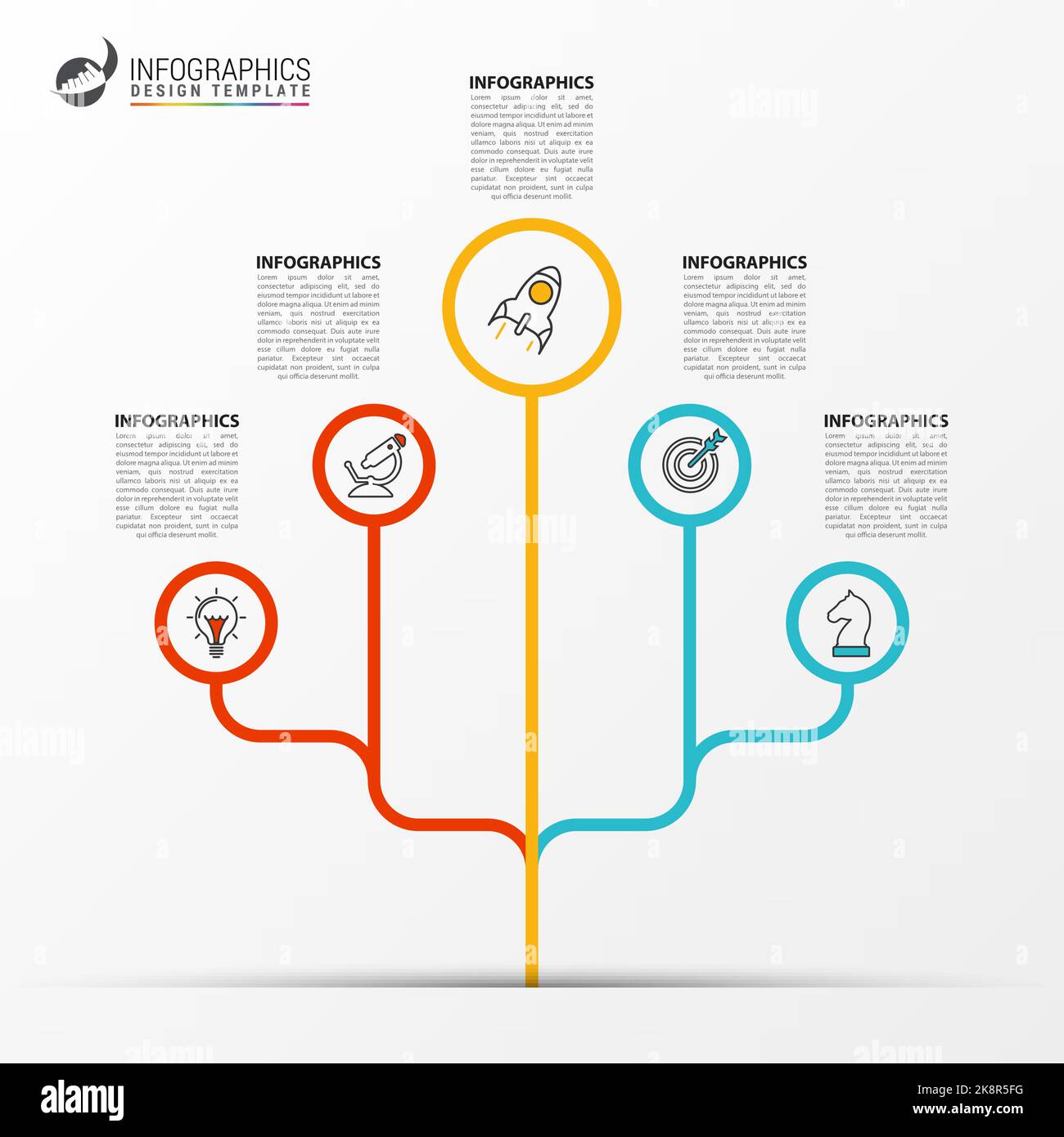 Infographic design template. Business concept with tree. Vector ...