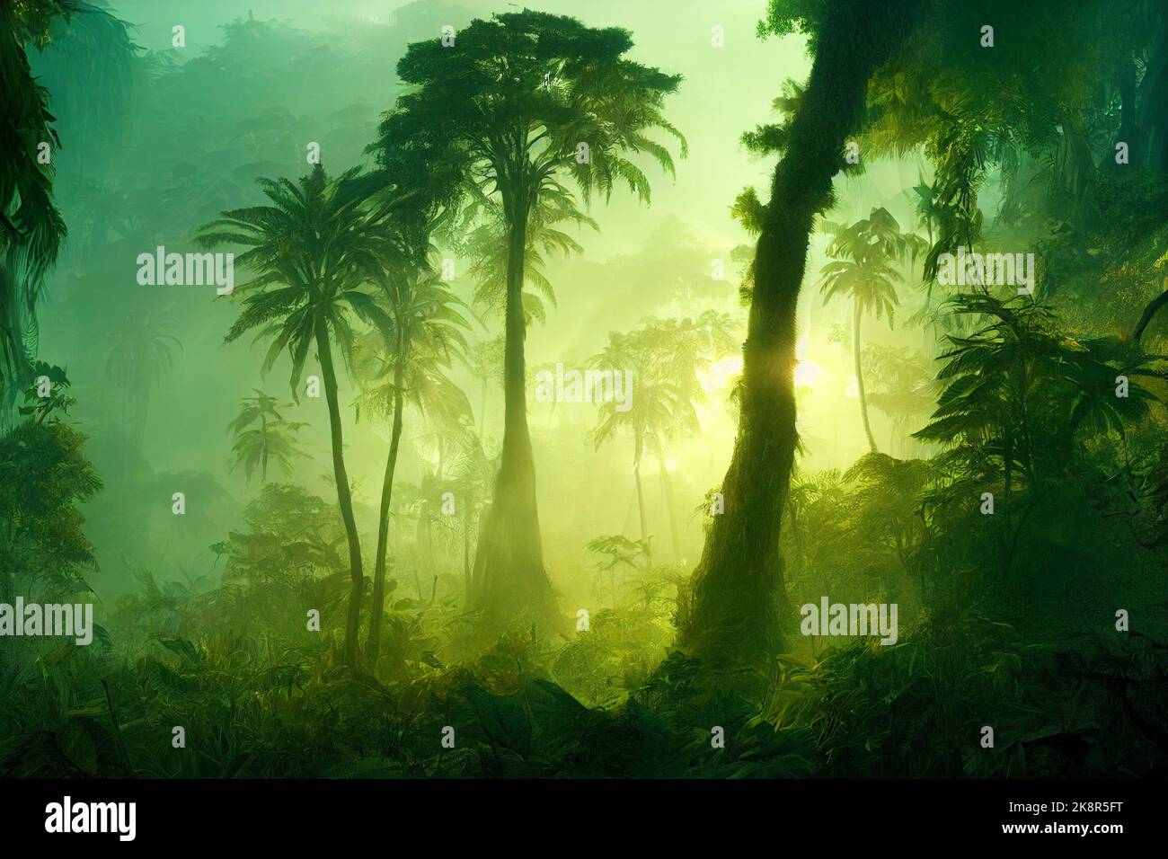 Prehistoric tree illustration hi-res stock photography and images - Alamy