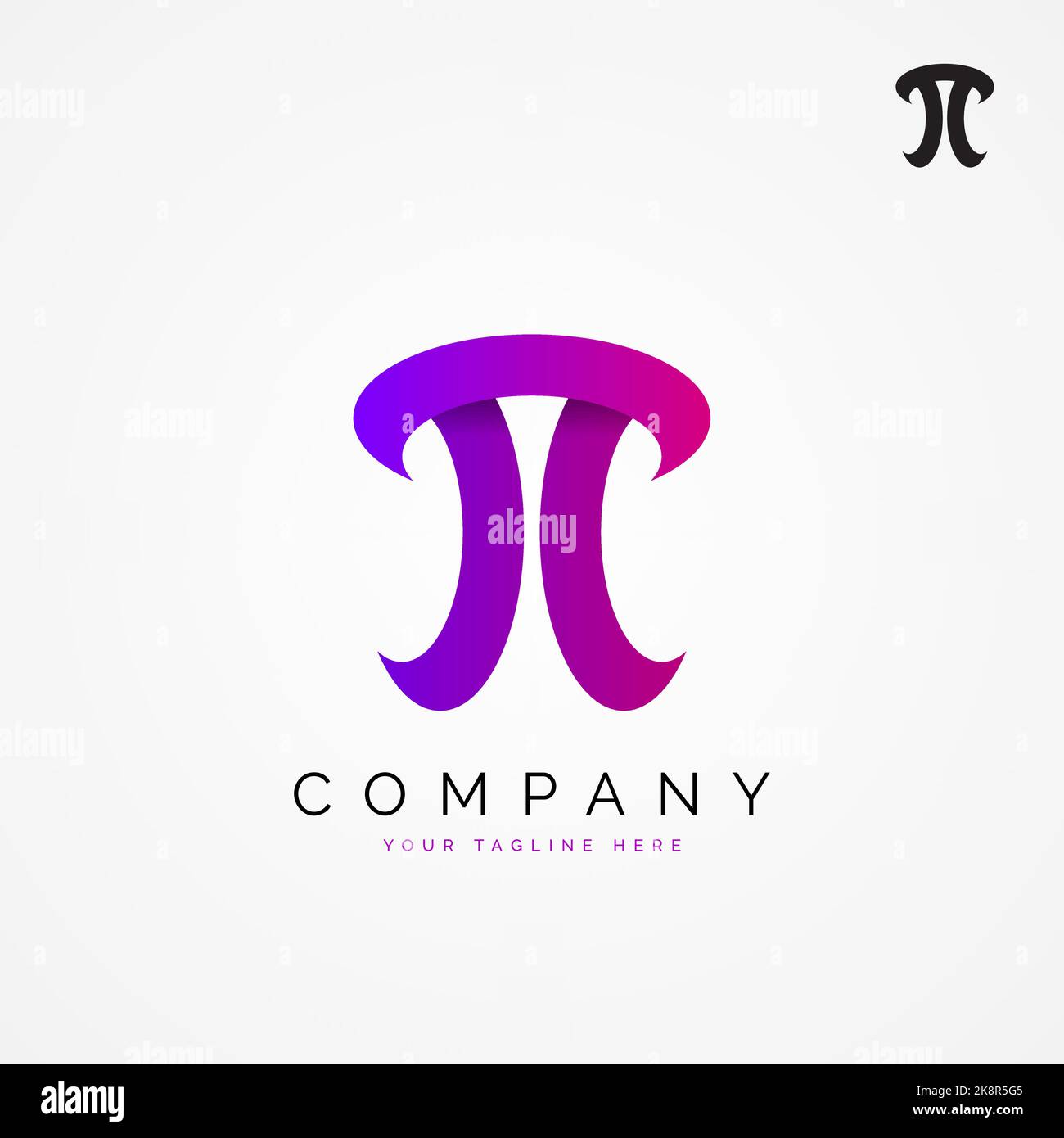 Letter T. Creative symbol in modern colors. Vector illustration Stock ...