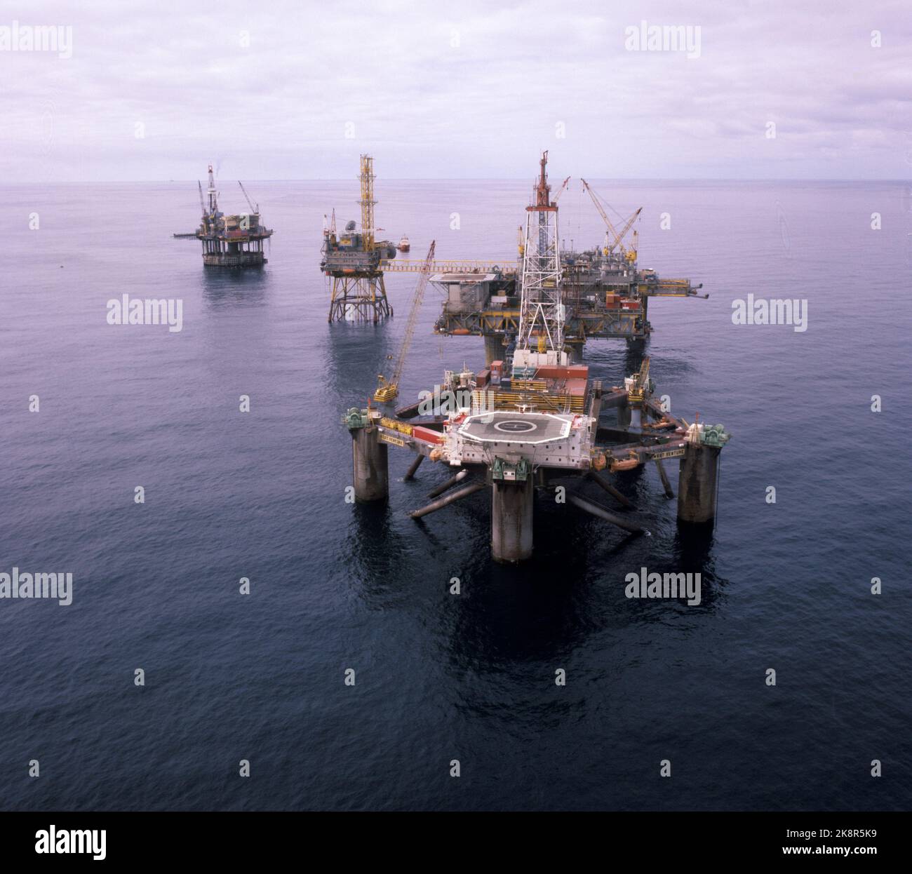 North Sea 19780504 Oil Drilling Platforms Oil Fields The Platforms On The Frigg Field Photo