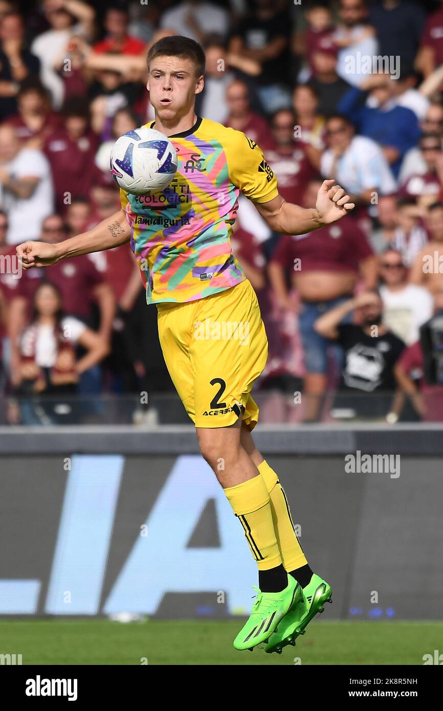 Emil Holm of Spezia during the Serie A match between US Salernitana and ...