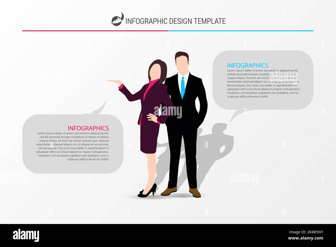 Silhouette business meeting infographic hi-res stock photography and ...