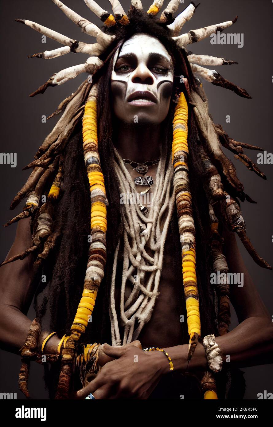 Shaman portrait hi-res stock photography and images - Alamy