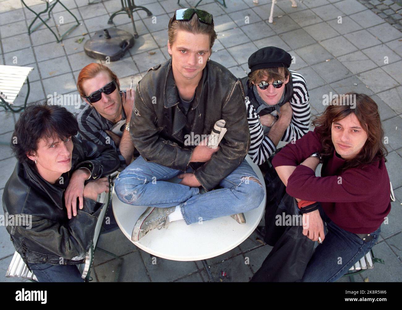 Oslo, 19900911. The band DumDum Boys launches the new album "Pstereo ...