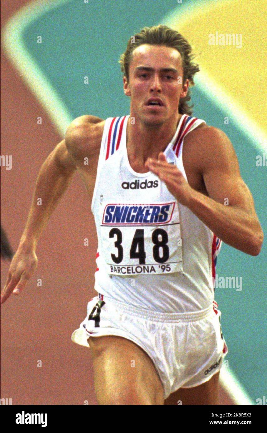 Barcelona, Spain, World Cup athletics ran. Geir Moen in action won the ...