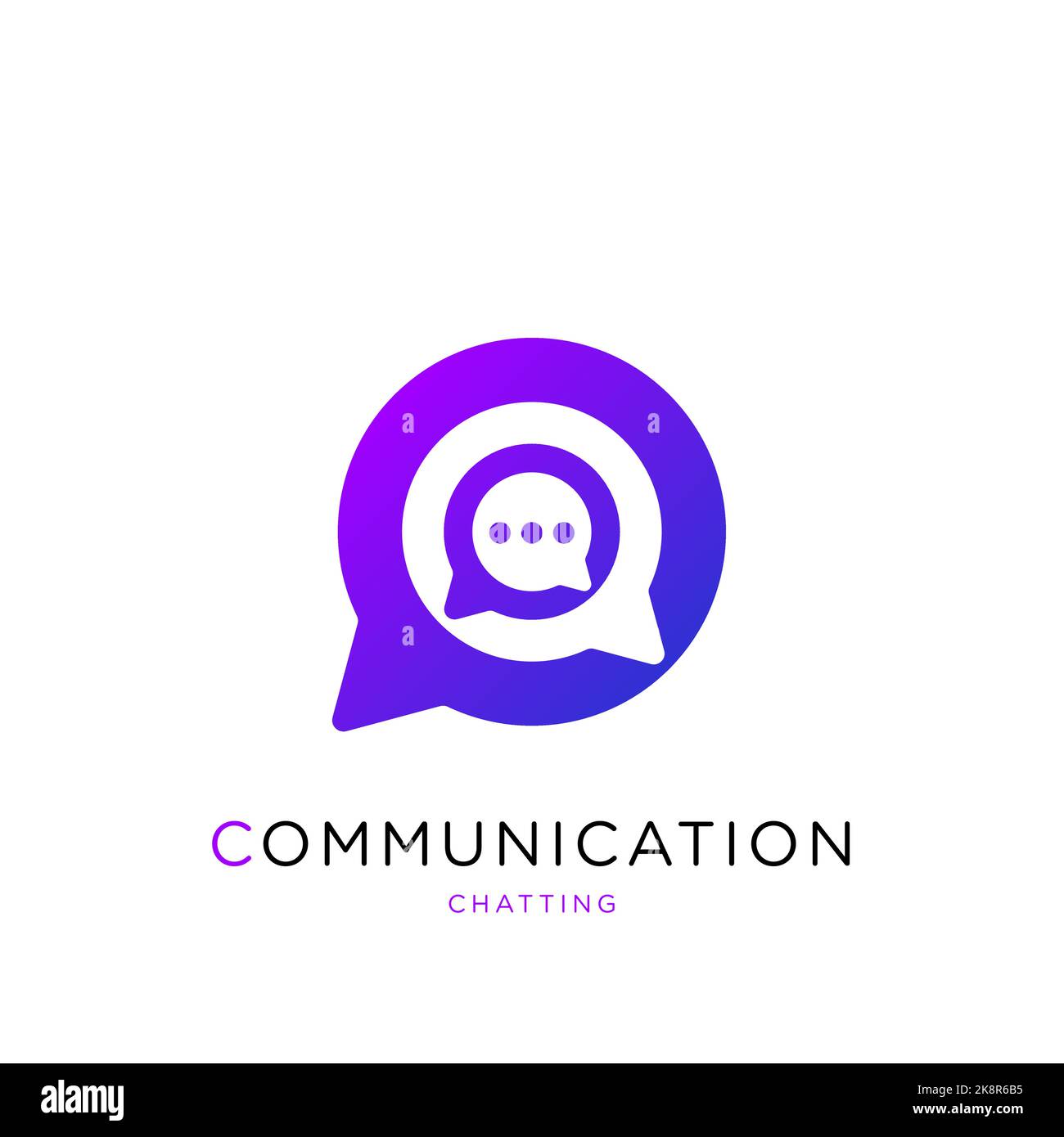 Communication symbol. Speech Bubbles. Consulting agency. Chat. Social ...