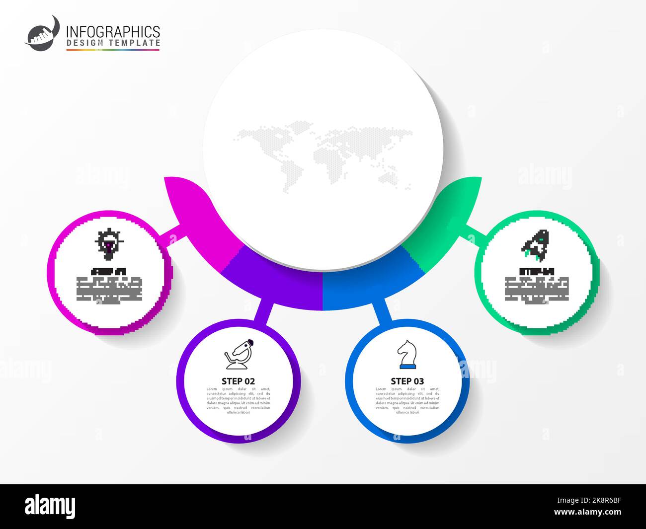 Infographic design template. Creative concept with 4 steps. Can be used ...