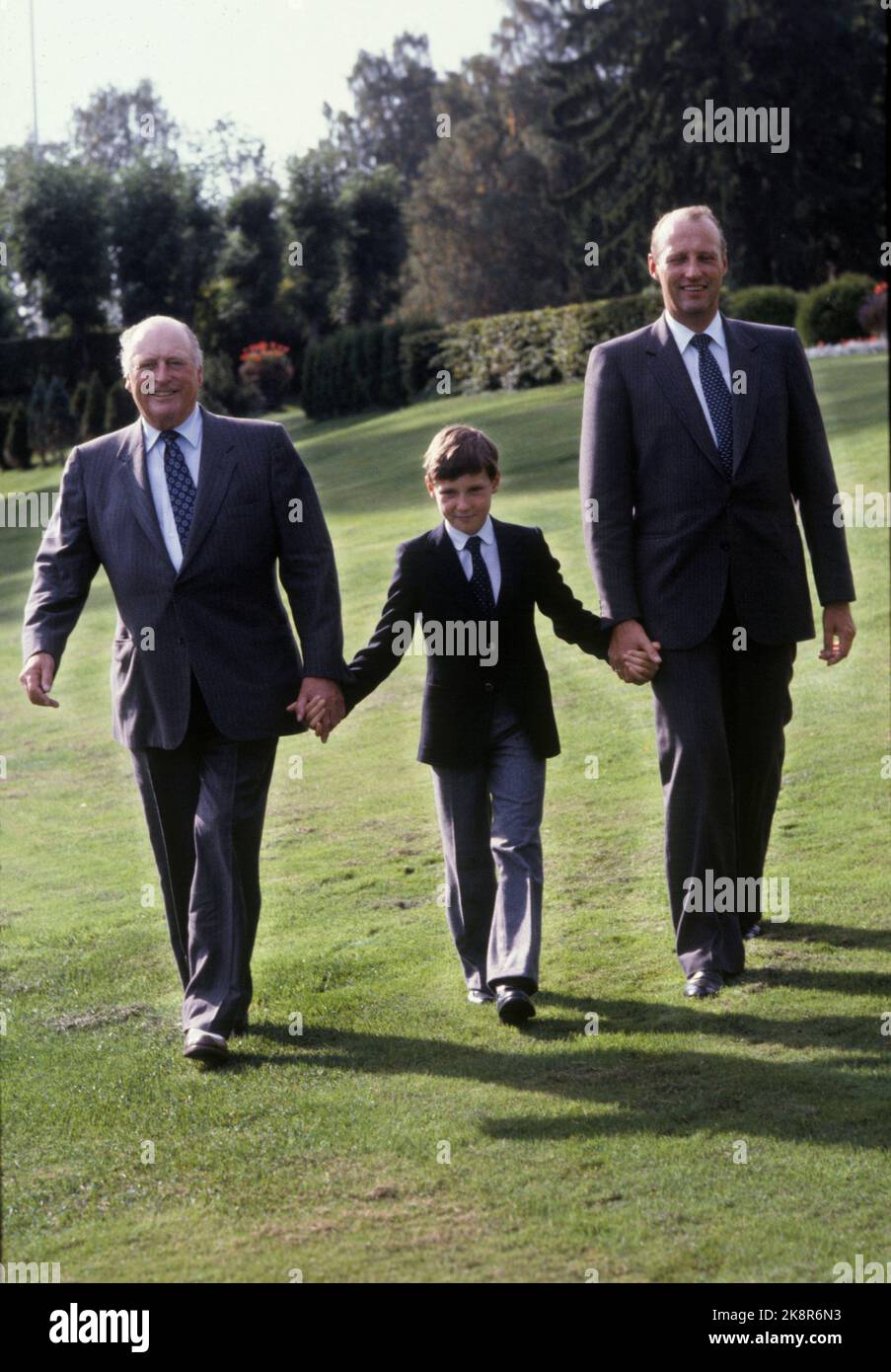 Oslo 19820917 The Norwegian royal family: Three generations gathered at ...