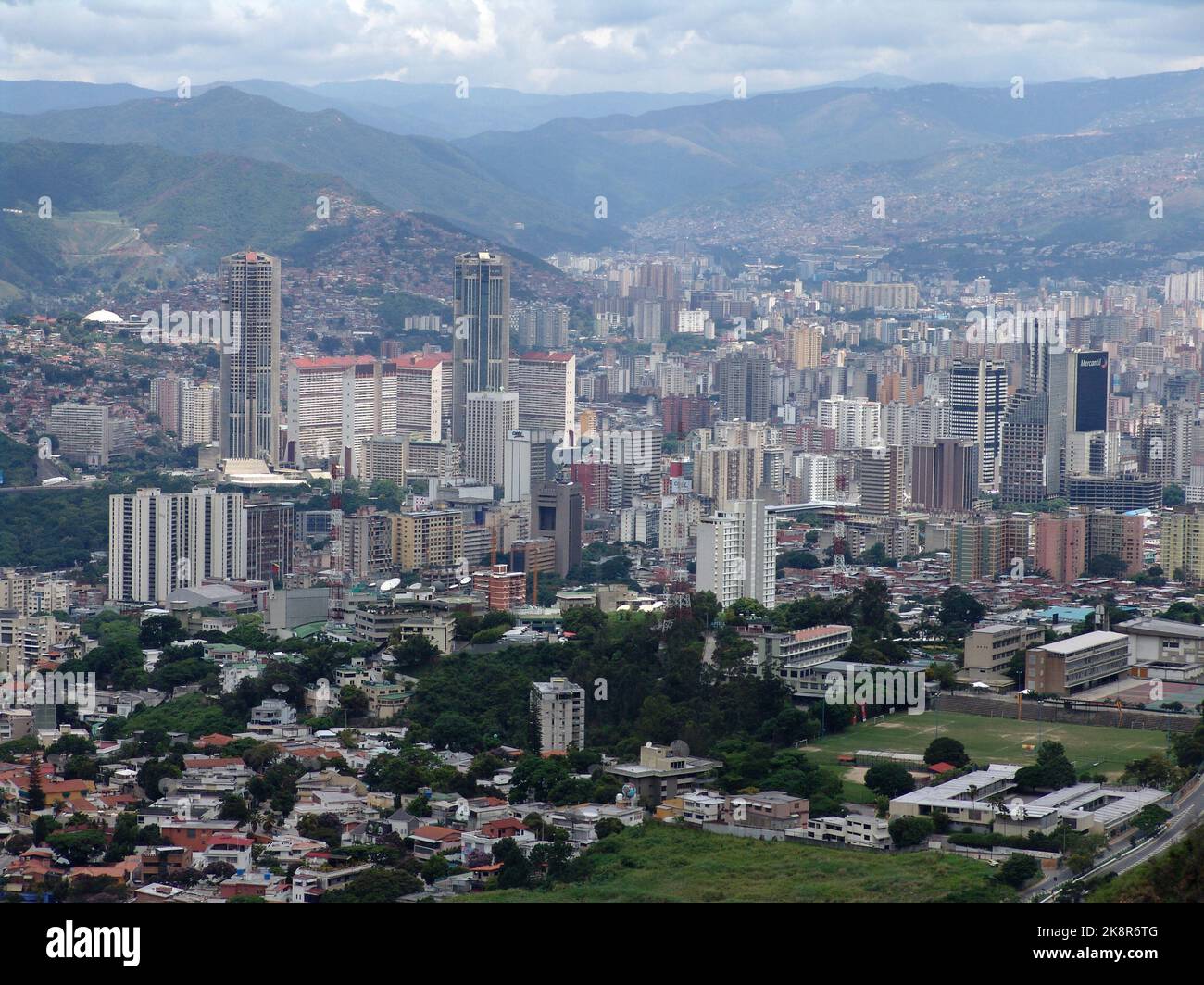 An aerial view of the Caracas city in Venezuela Stock Photo - Alamy