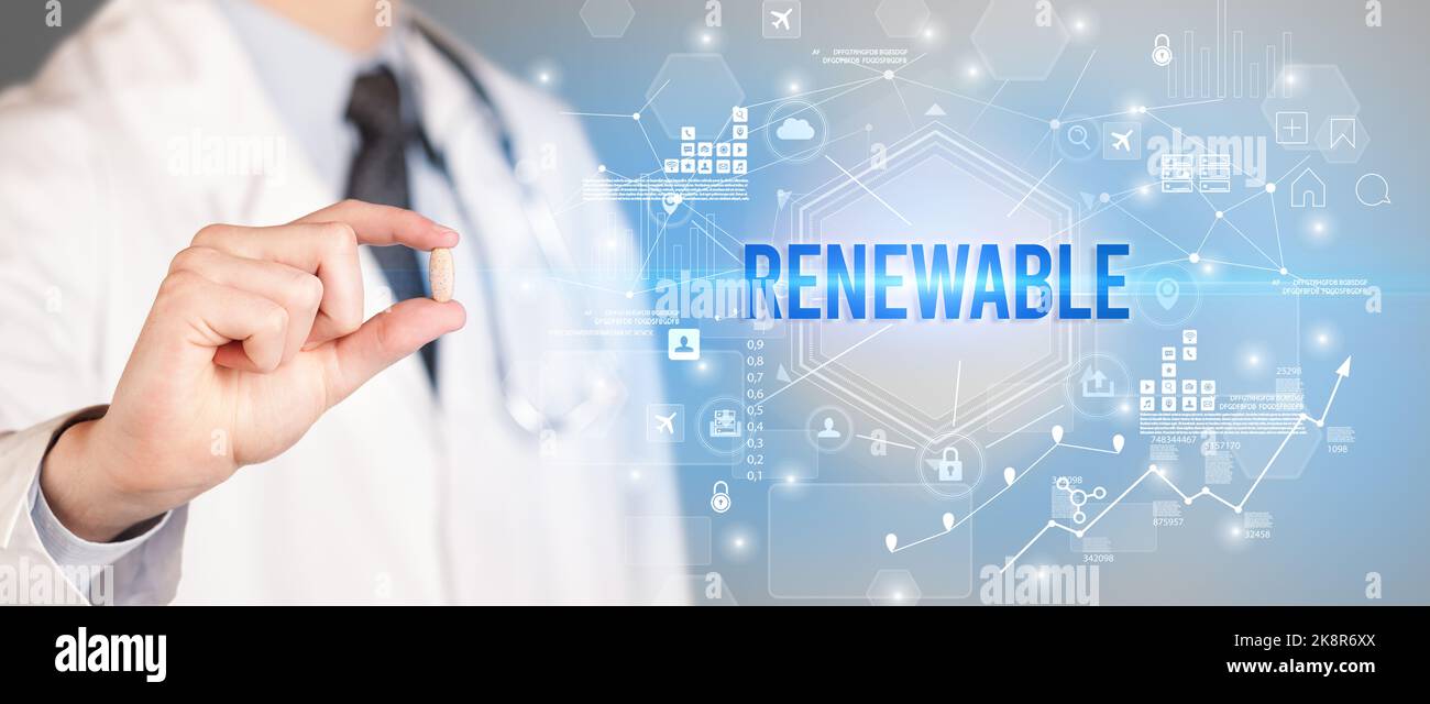 Doctor giving a pill concept Stock Photo - Alamy