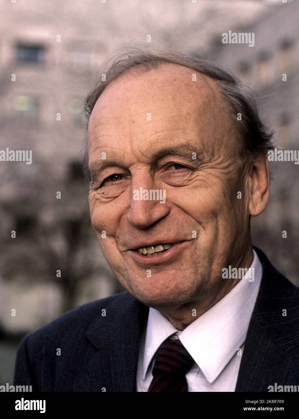 Oslo 19881124 Author and Kåsør Richard Herrmann. Photo: Henrik Laurvik ...