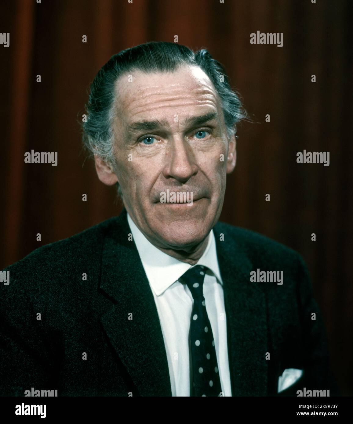 Oslo 1971. Arne Bang-Hansen, actor at the National Theater, portrait. Photo Erik Thorberg / NTB ...