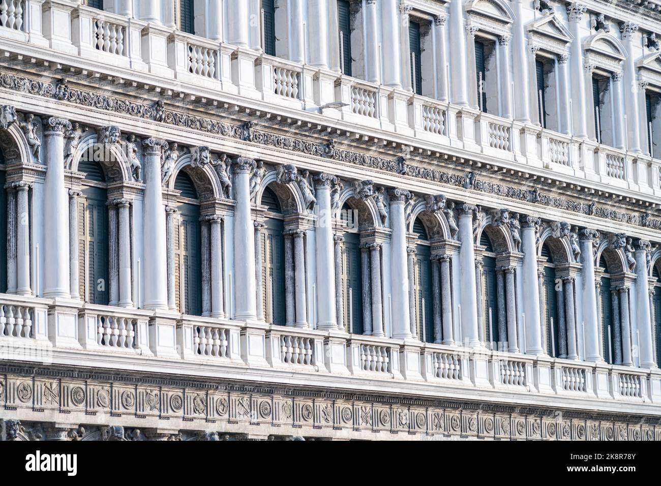 The columns of St Mark's Square in Venice, Italy Stock Photo - Alamy