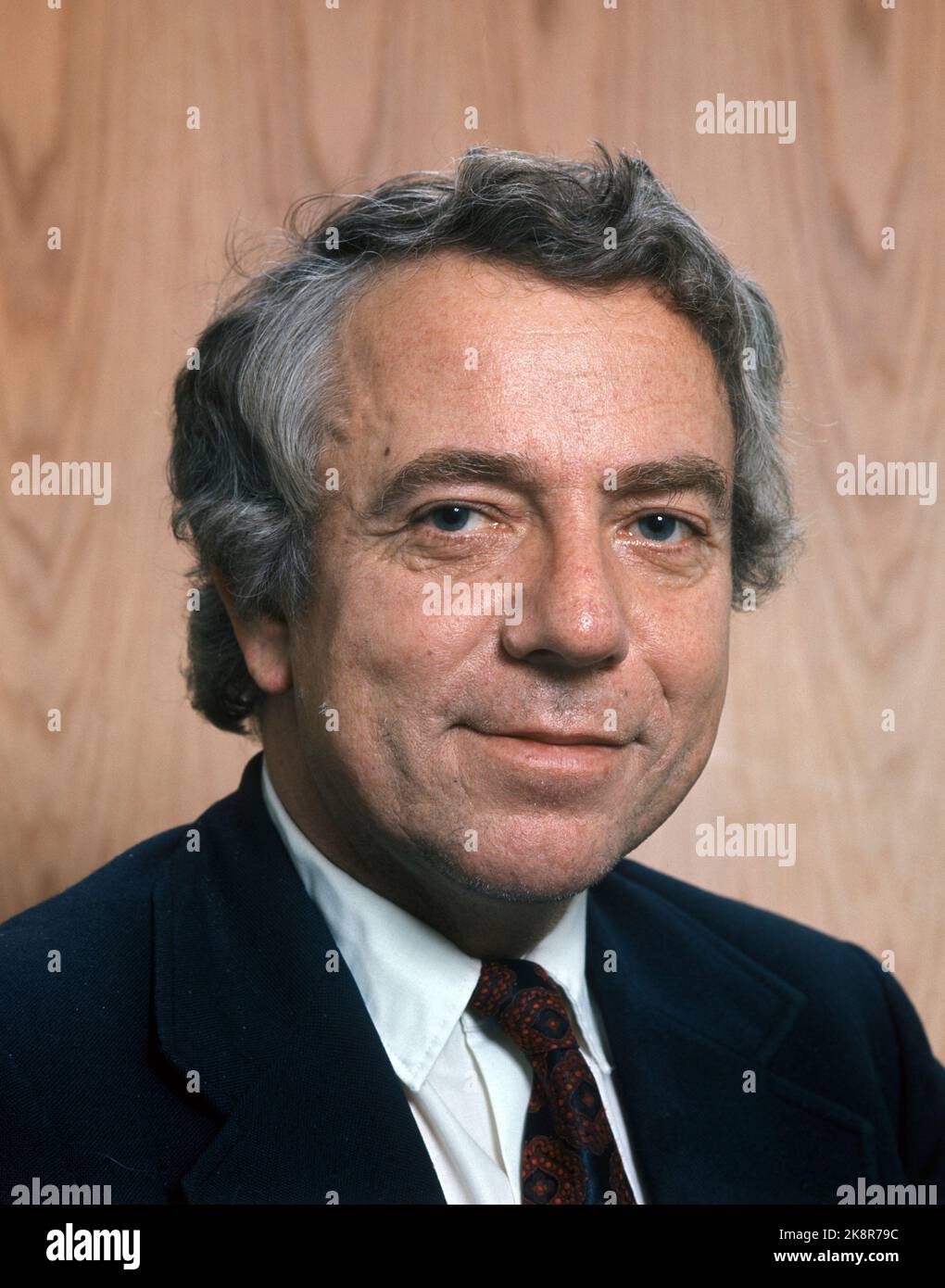 Oslo December 1975 Program Secretary in NRK Kjell Edlund. Photo: Henrik ...