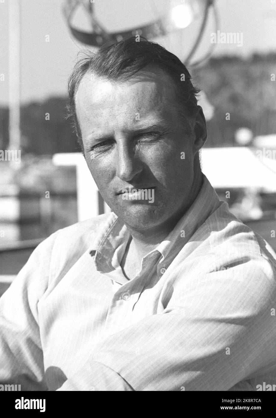 Hankø: 19720729: Crown Prince Harald is one of our biggest medal hopes ...