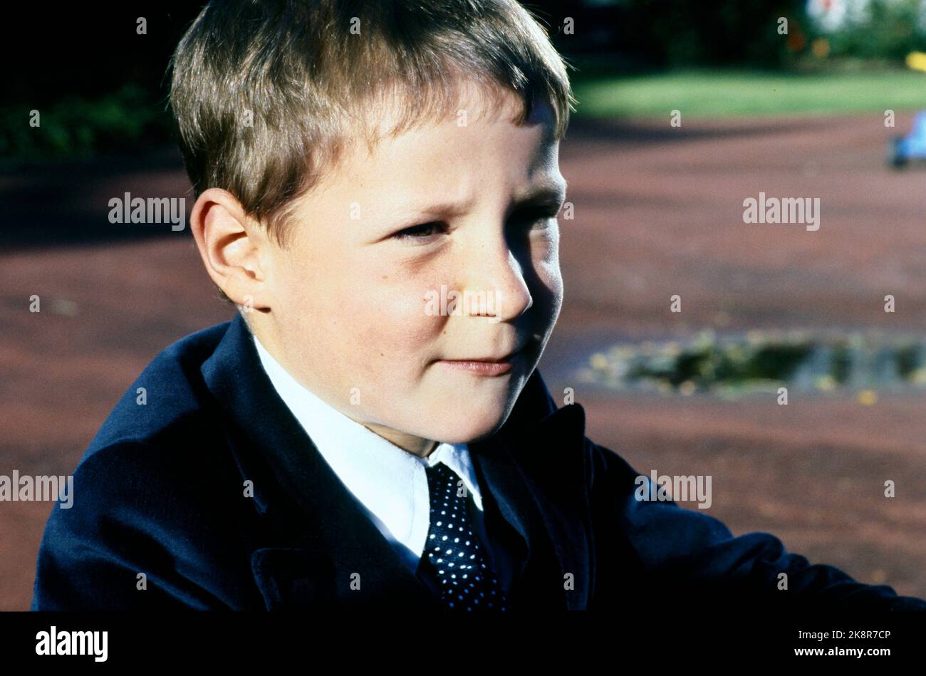 Prince haakon magnus in the garden at skaugum photo hi-res stock ...