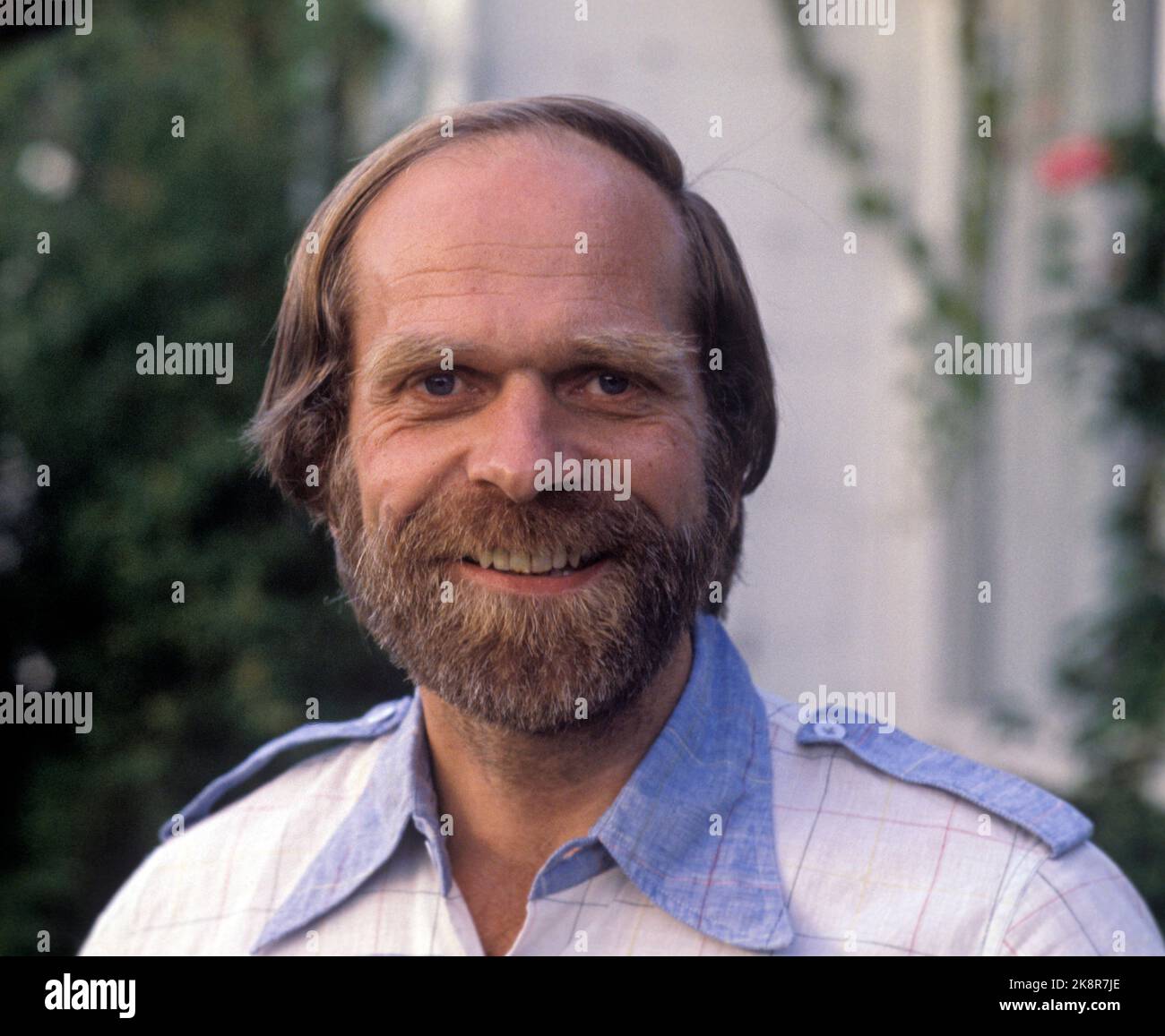 Oslo 197808. Reidar Larssen, social body, portrait. Photo Henrik ...