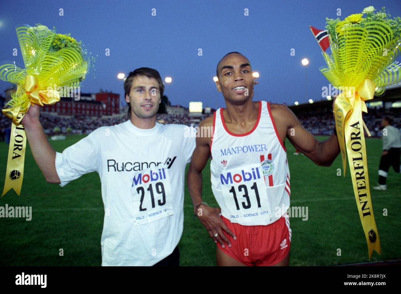 Oslo 19920704. The athletics conference Bislett Games. Atle Douglas (th ...
