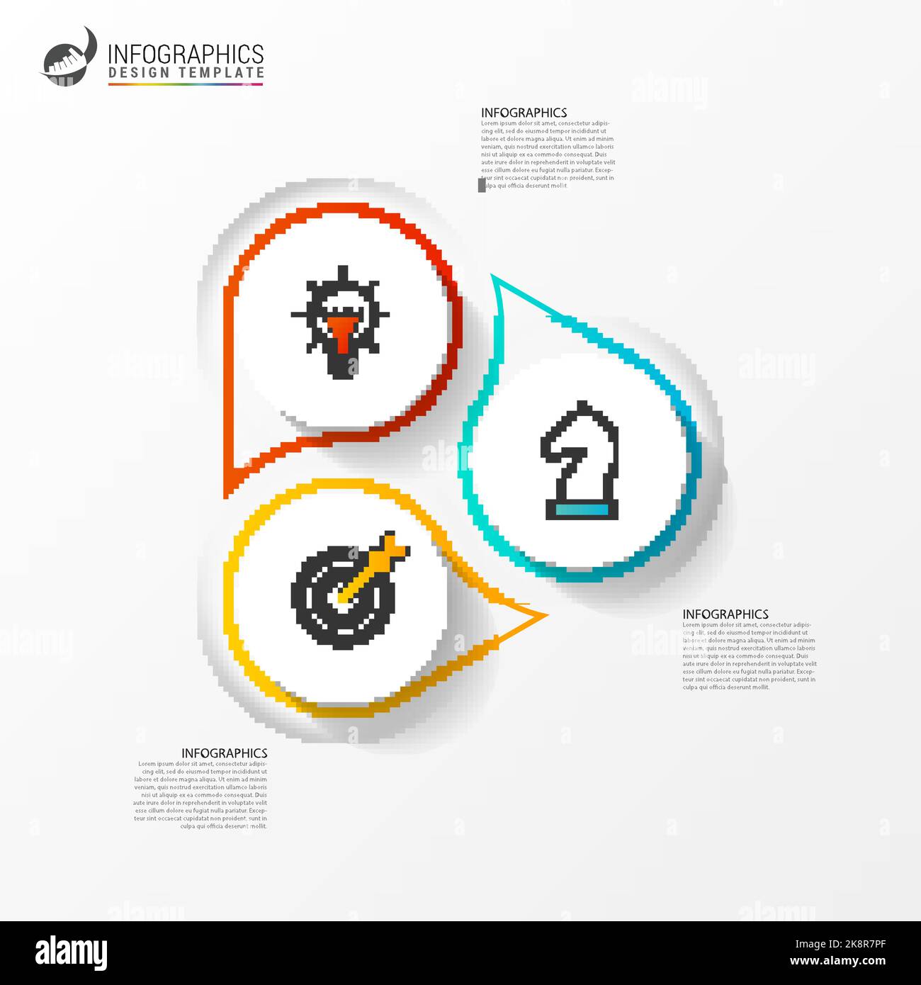 Infographic design template. Creative concept with 3 steps. Can be used ...