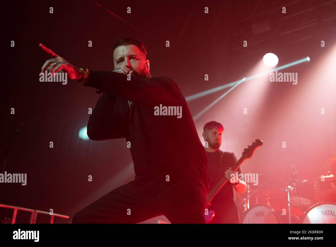 Photographs of Bury Tomorrow performing at the SWG3 in Glasgow on the ...