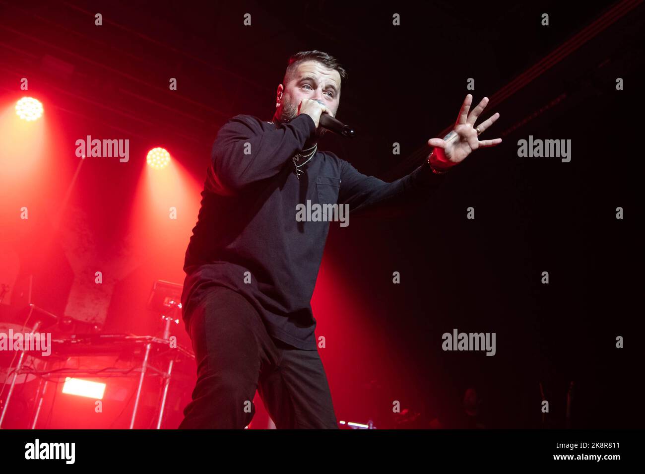 Photographs of Bury Tomorrow performing at the SWG3 in Glasgow on the ...