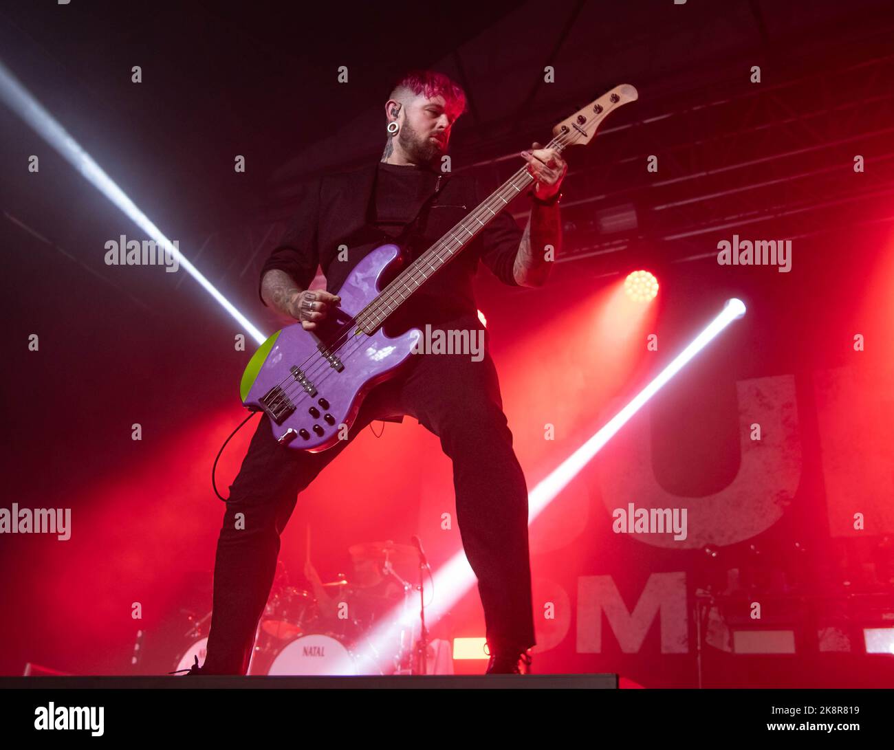 Photographs of Bury Tomorrow performing at the SWG3 in Glasgow on the ...