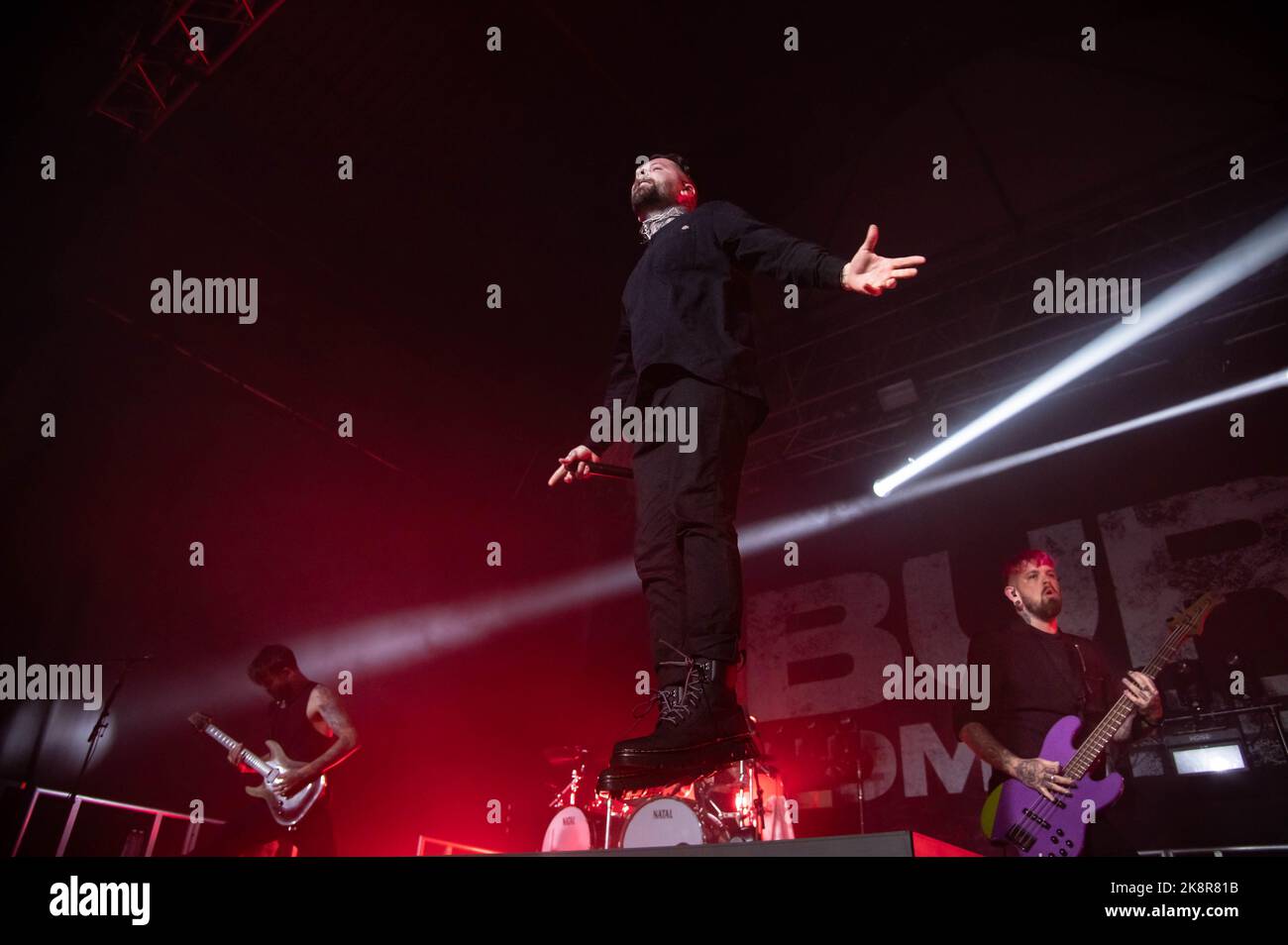 Photographs of Bury Tomorrow performing at the SWG3 in Glasgow on the ...