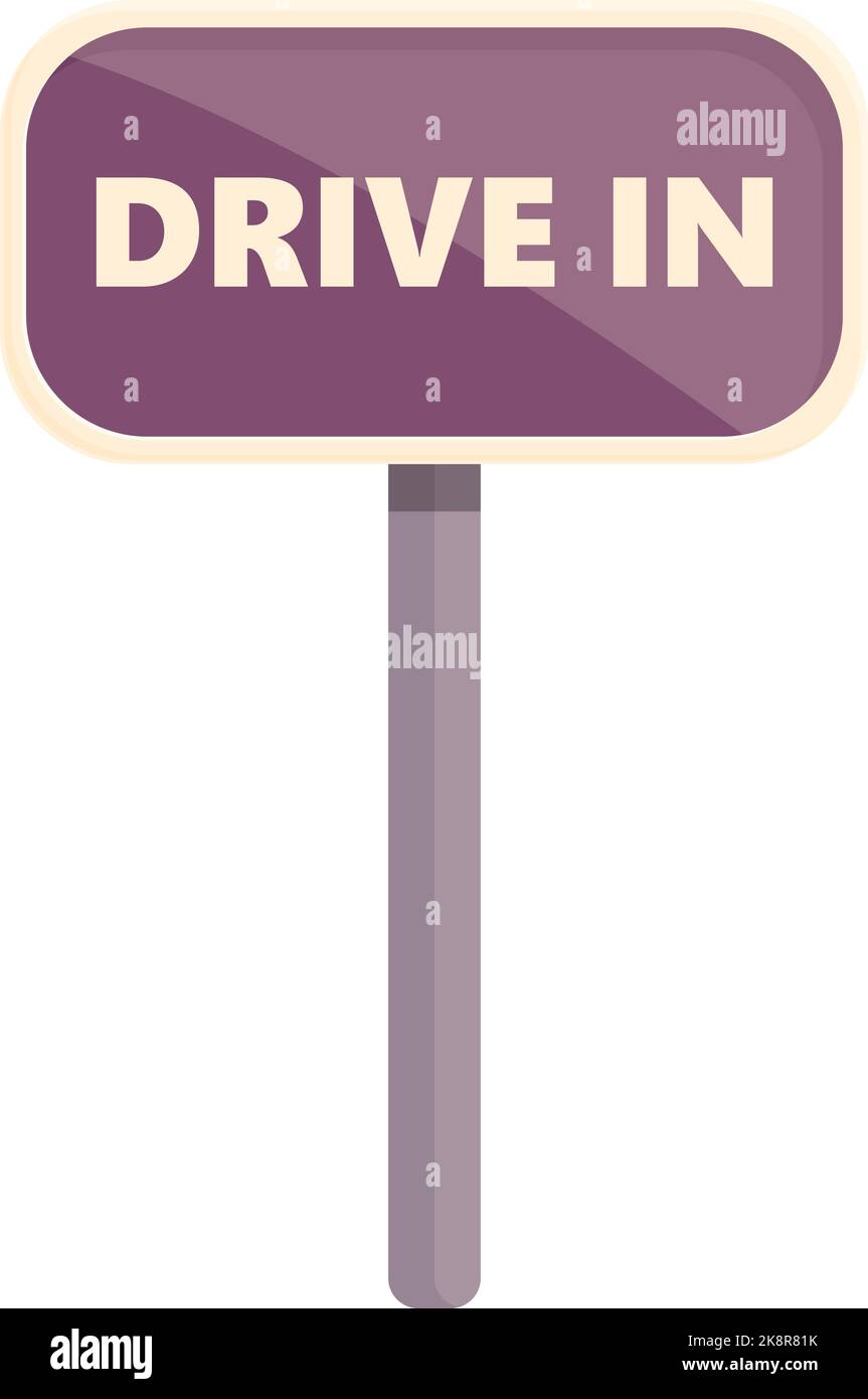 Park cinema icon cartoon vector. Car screen. Drive air Stock Vector ...