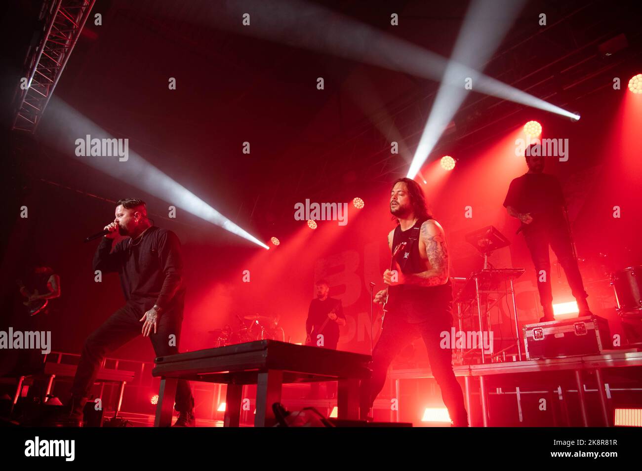 Photographs of Bury Tomorrow performing at the SWG3 in Glasgow on the ...