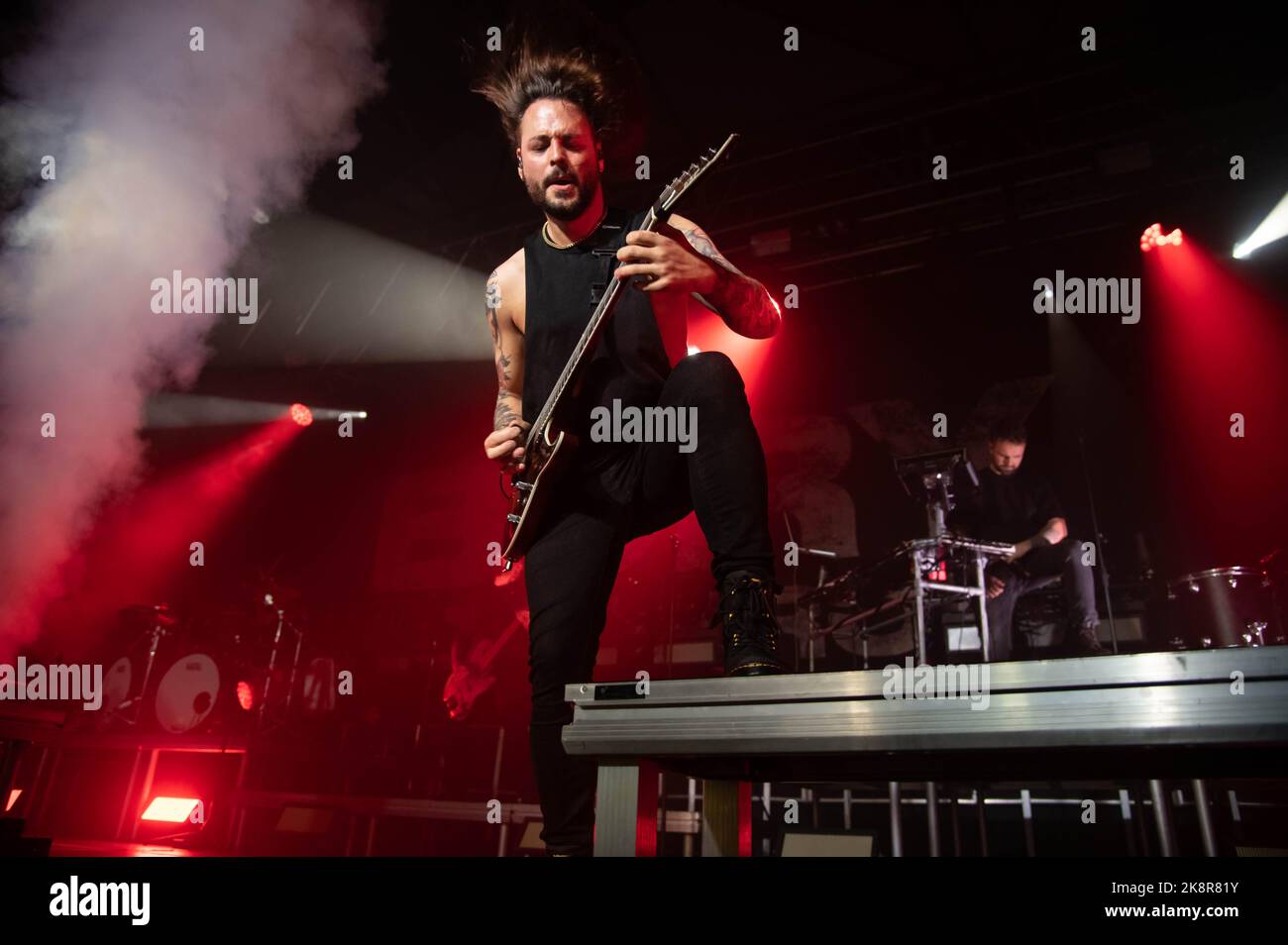 Photographs of Bury Tomorrow performing at the SWG3 in Glasgow on the ...