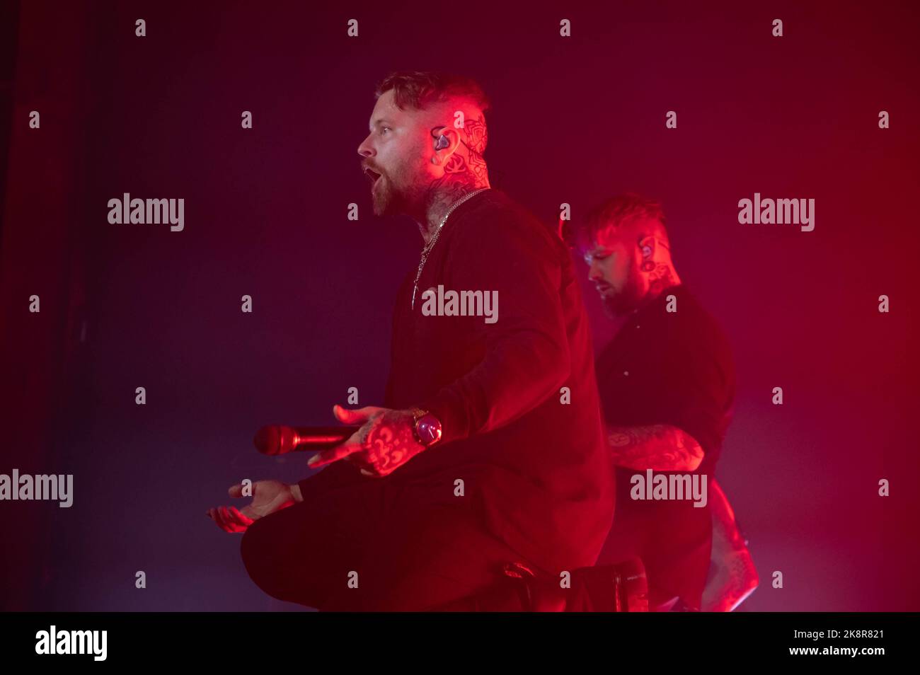 Photographs of Bury Tomorrow performing at the SWG3 in Glasgow on the ...