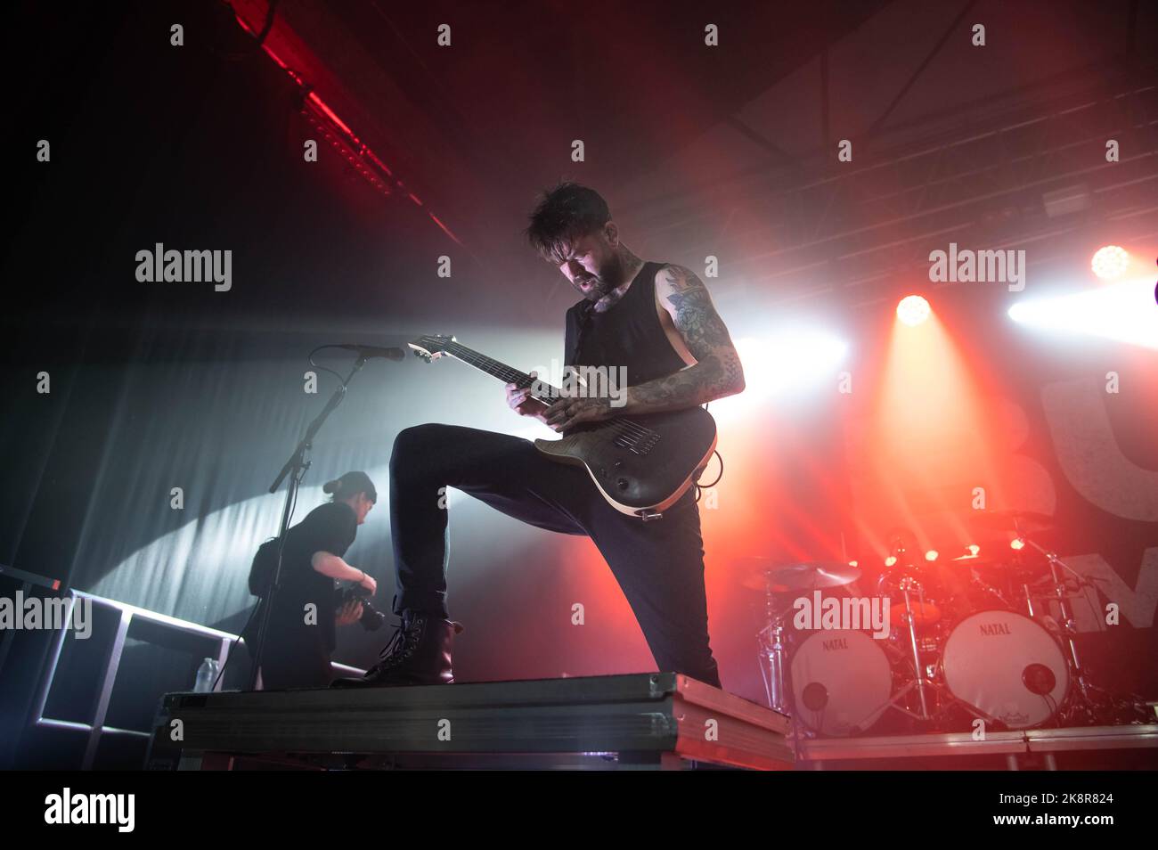 Photographs of Bury Tomorrow performing at the SWG3 in Glasgow on the ...