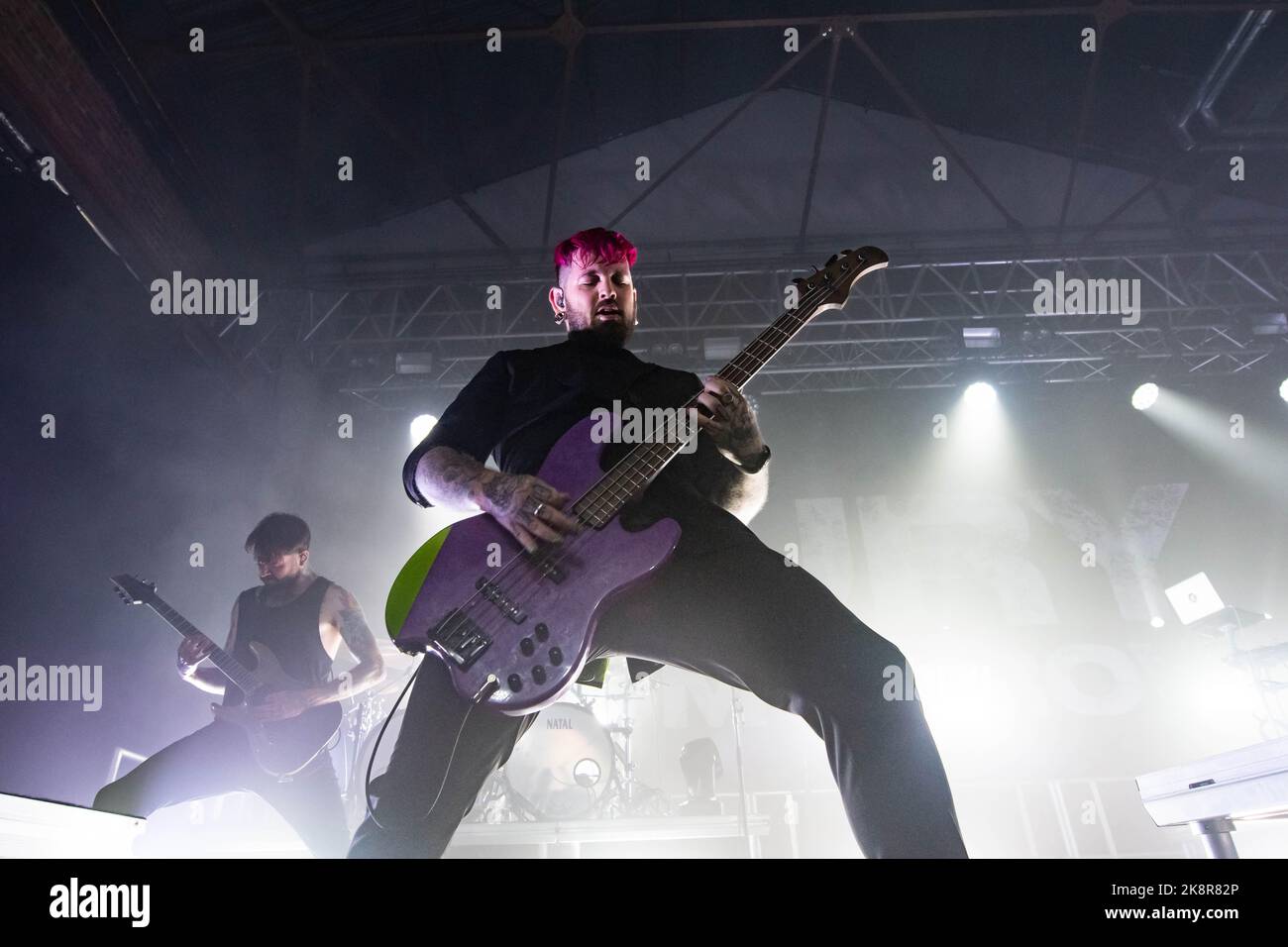 Photographs of Bury Tomorrow performing at the SWG3 in Glasgow on the ...