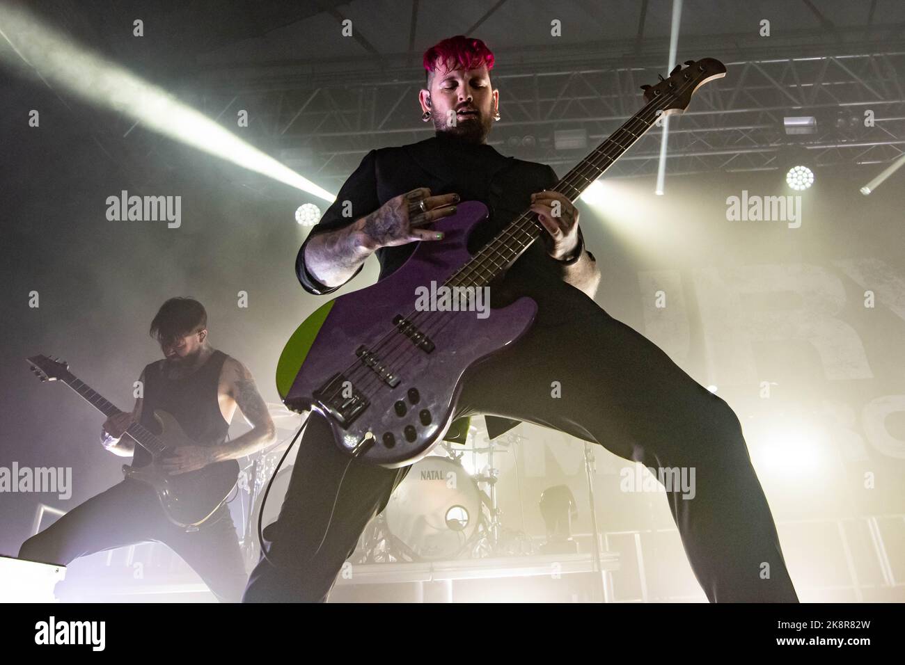 Photographs of Bury Tomorrow performing at the SWG3 in Glasgow on the ...
