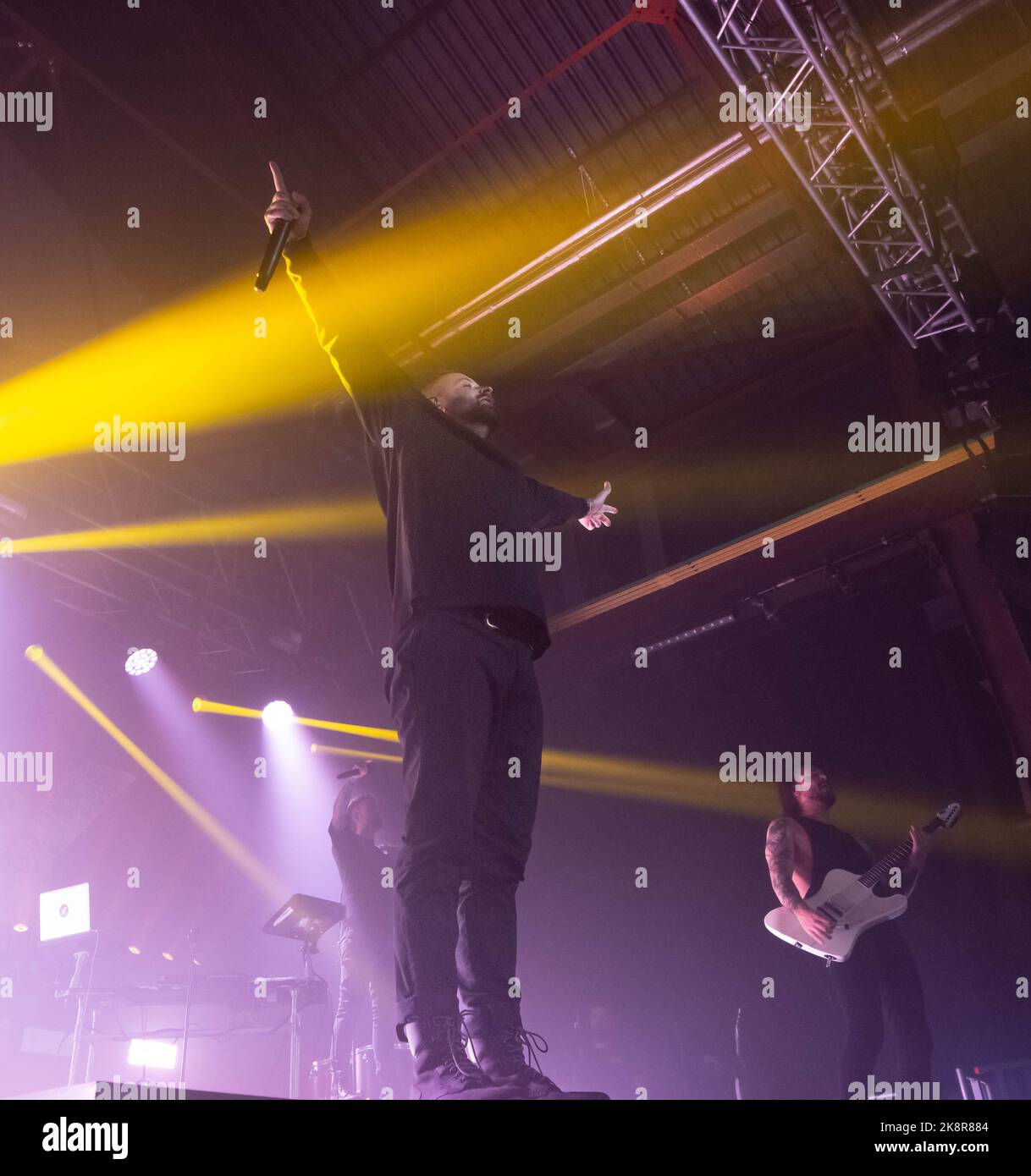 Photographs of Bury Tomorrow performing at the SWG3 in Glasgow on the ...