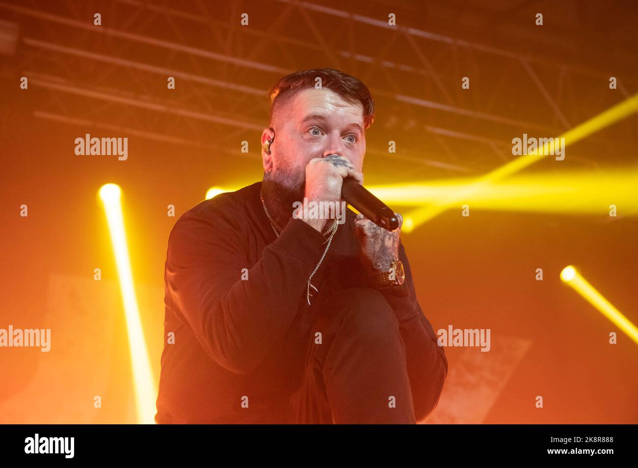 Photographs of Bury Tomorrow performing at the SWG3 in Glasgow on the ...