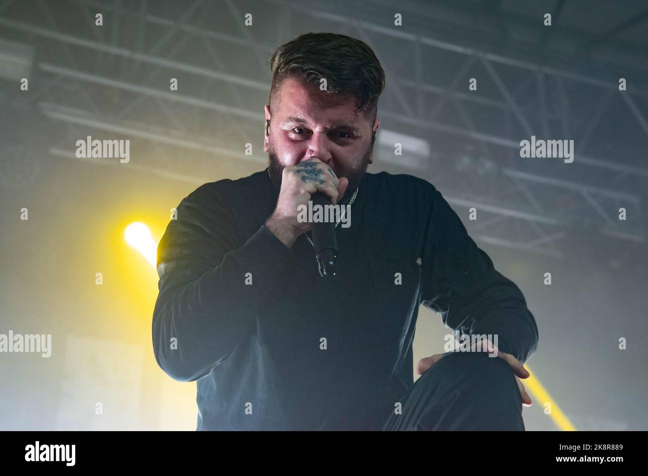 Photographs of Bury Tomorrow performing at the SWG3 in Glasgow on the ...