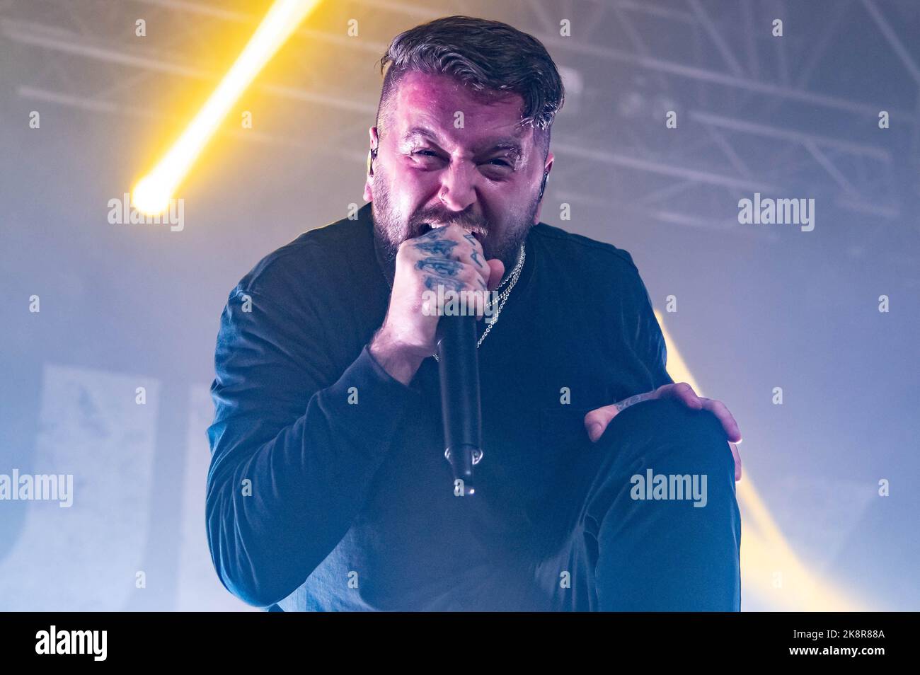 Photographs of Bury Tomorrow performing at the SWG3 in Glasgow on the ...