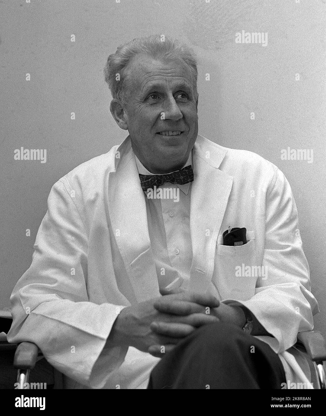 Oslo 19601212 Senior physician Carl Wilhelm Sem-Jacobsen. Portrait ...