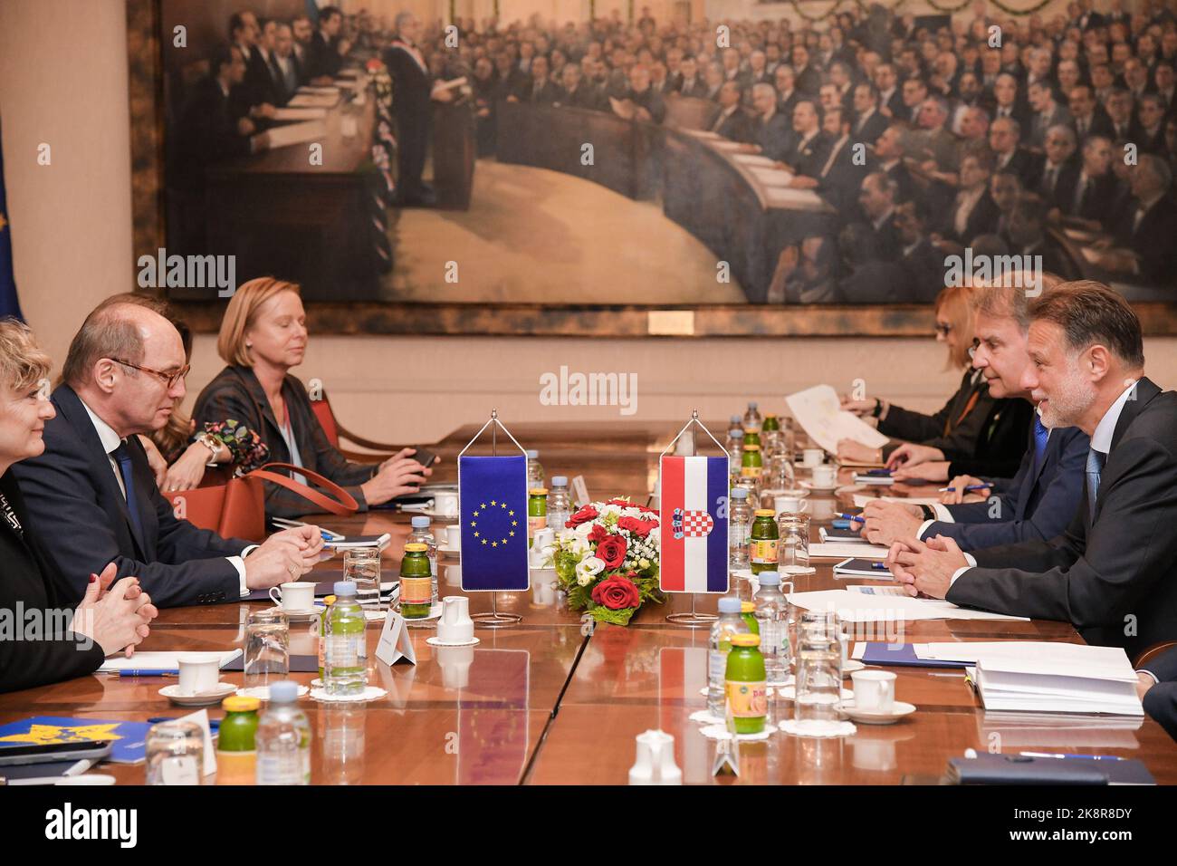 Zagreb, Croatia on October 24, 2022. The Speaker of the Croatian ...