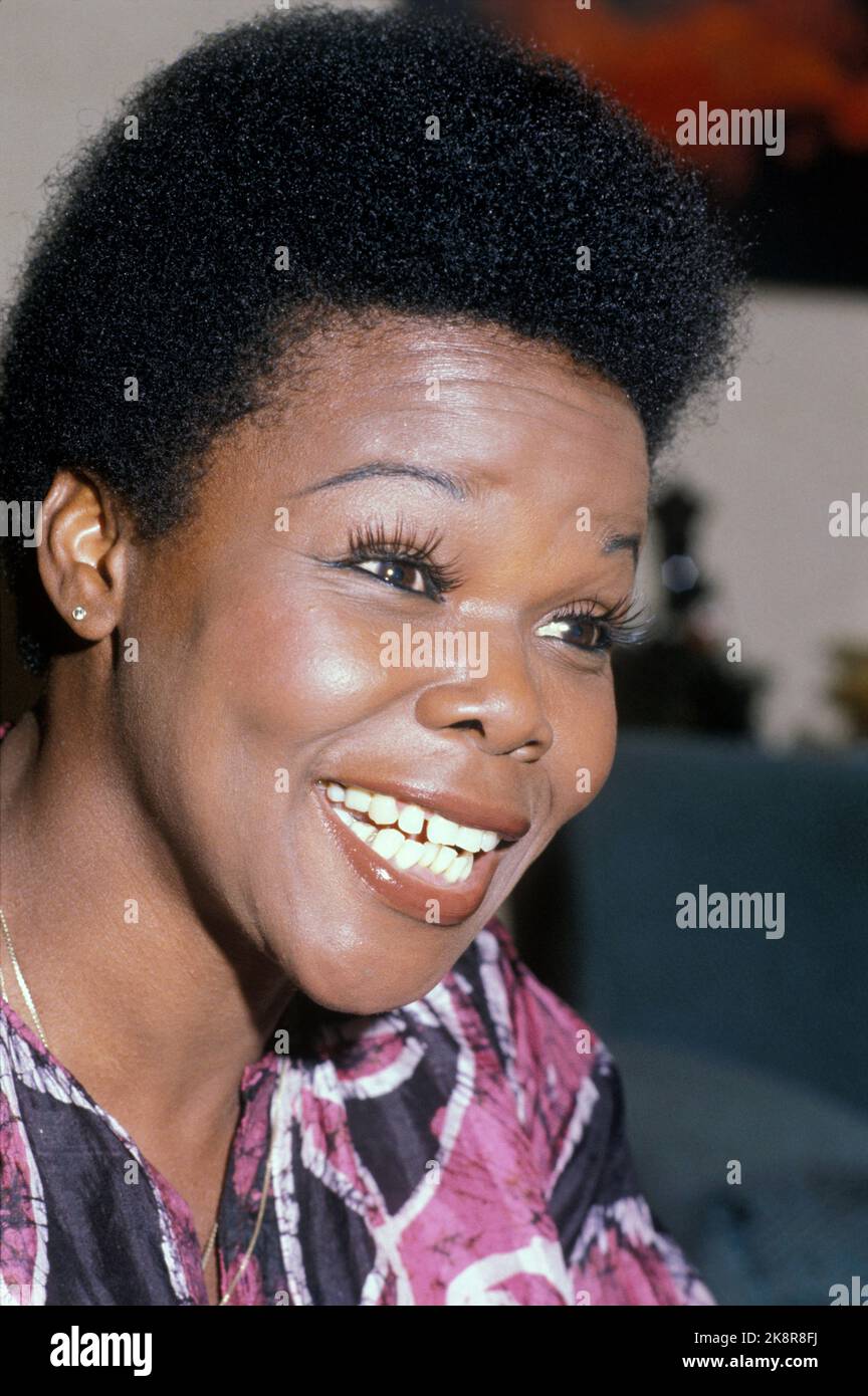 Oslo 19800821: Janice Harrington, American blues singer, photographed ...