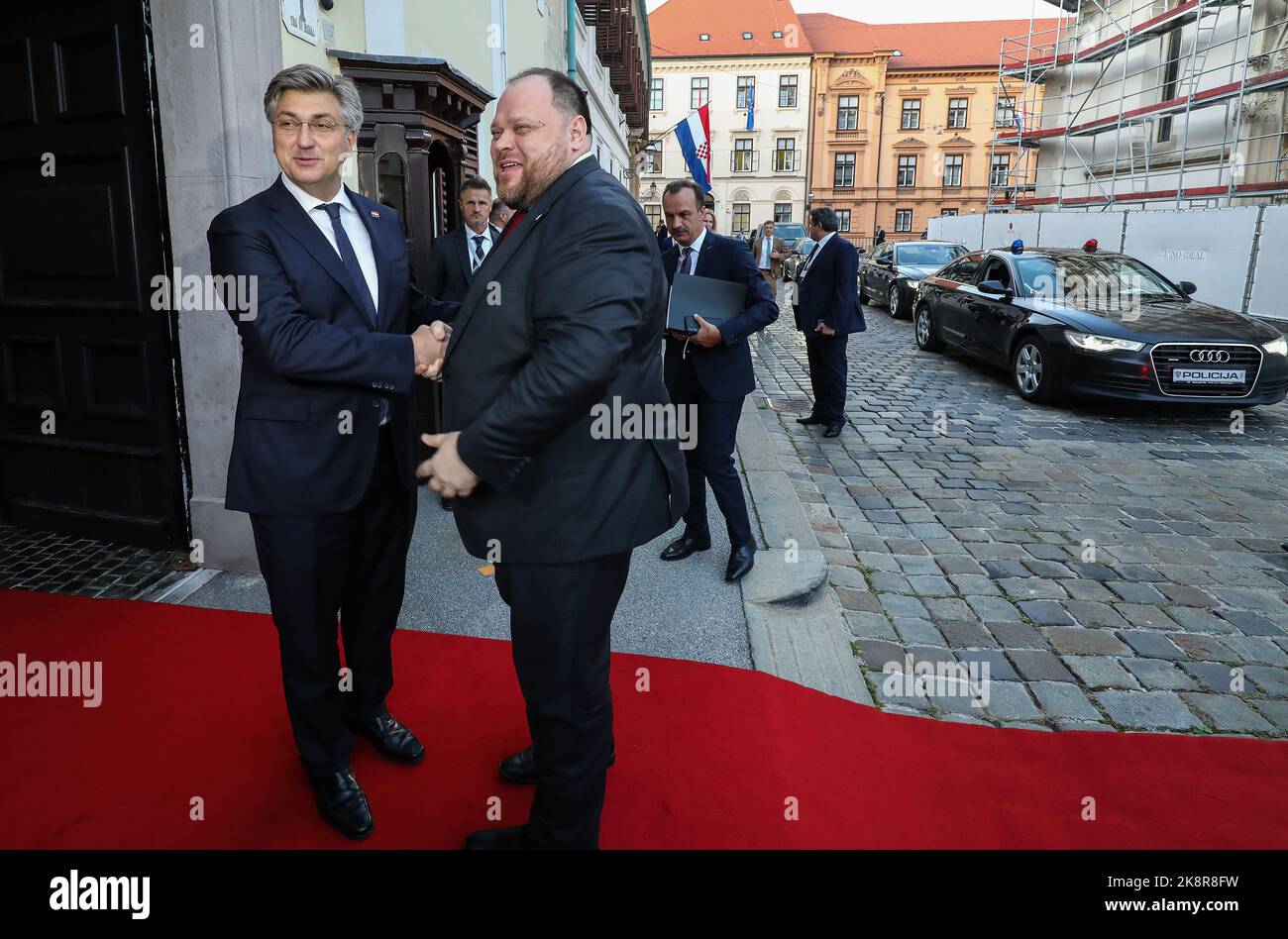 Zagreb, Croatia, on October 24, 2022 Prime minister of Croatia Andrej ...