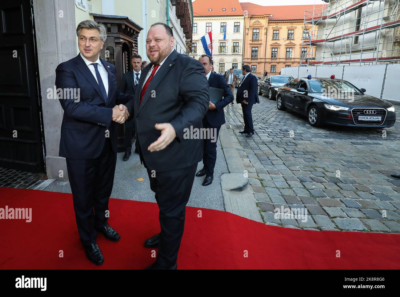 Zagreb, Croatia, on October 24, 2022 Prime minister of Croatia Andrej ...