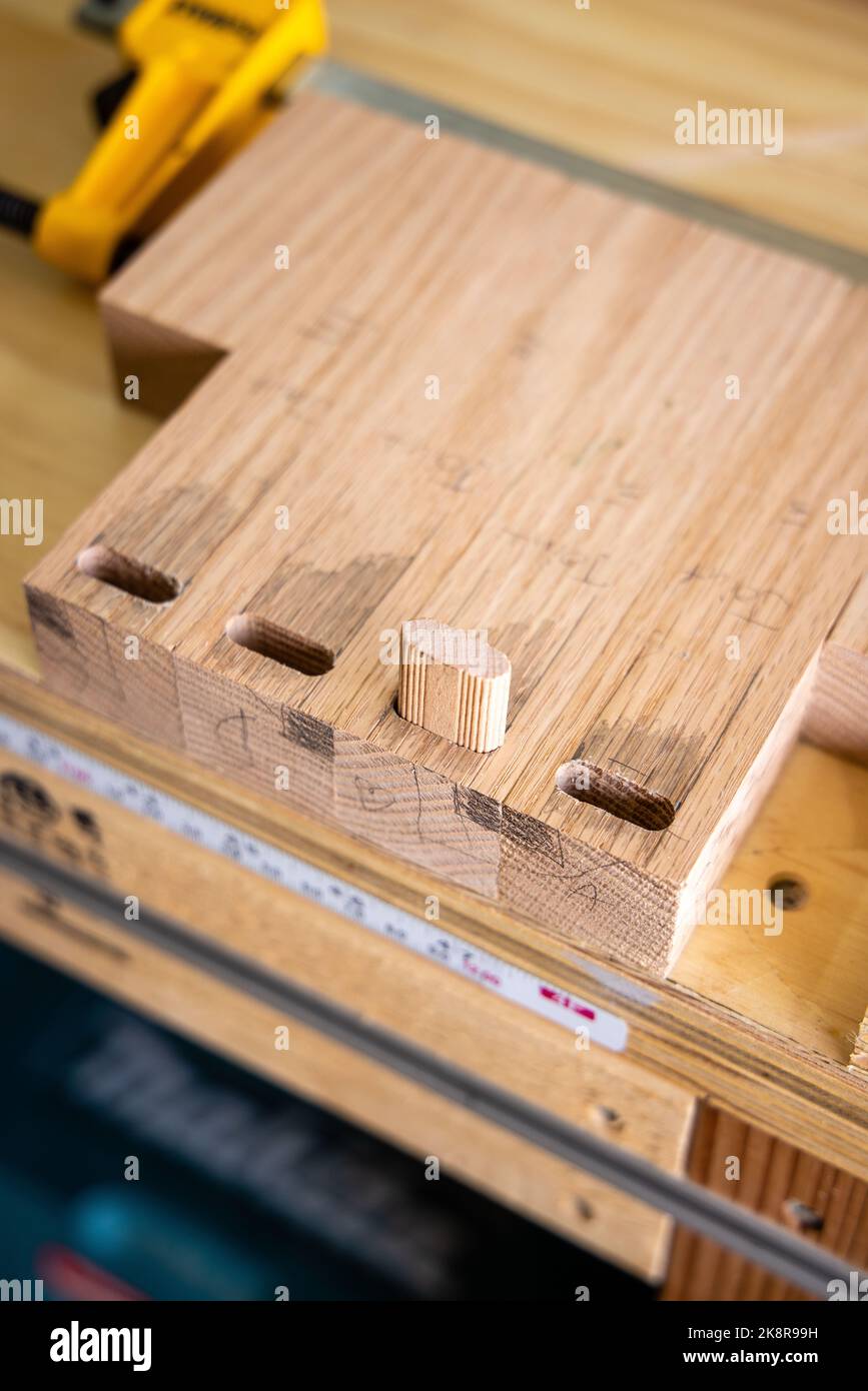 A top view shot of Hobbyist Garage Woodworking Tongue and Groove with ...