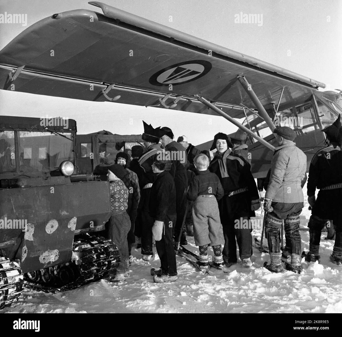 Finnmark in the winter of 1949. Extensive wolf hunting on ...