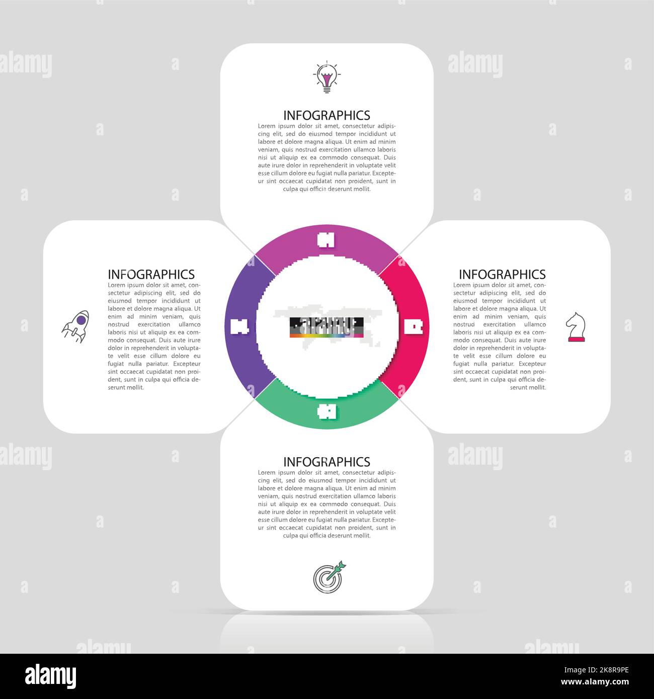 Infographic design template. Creative concept with 4 steps. Can be used ...