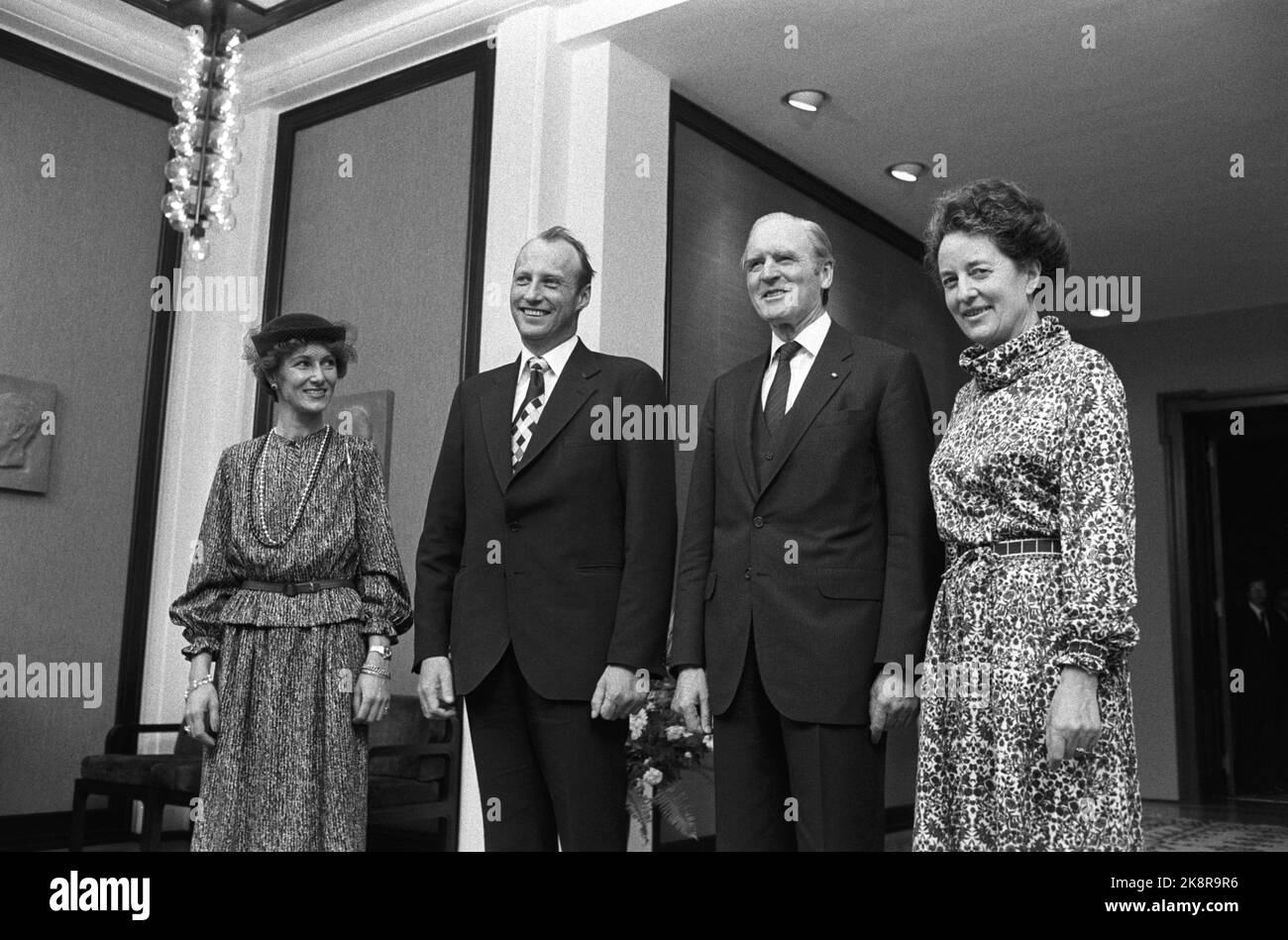 West Germany November 27, 1979. Crown Prince Harald and Crown Princess ...