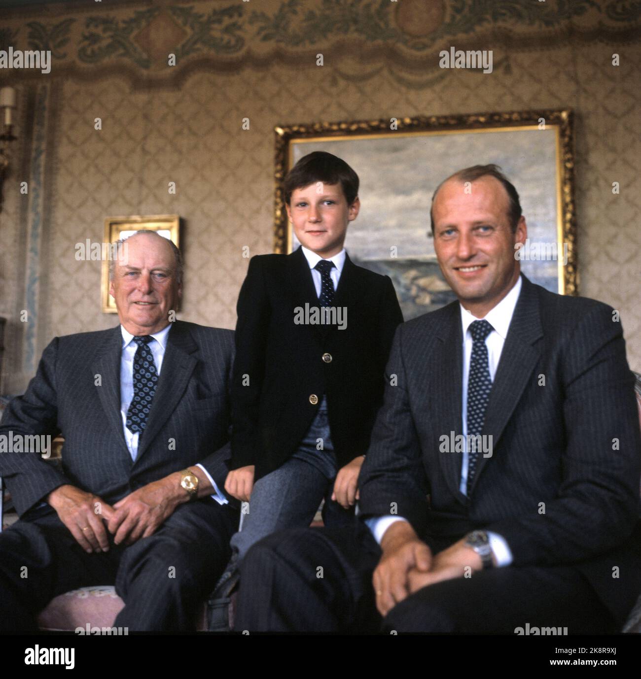Oslo 19820917 The Norwegian royal family: Three generations gathered at ...